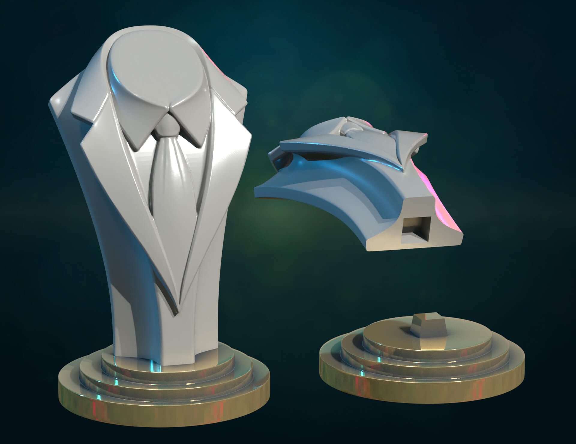 Bust With No Head - 3D Print Model by Skazok