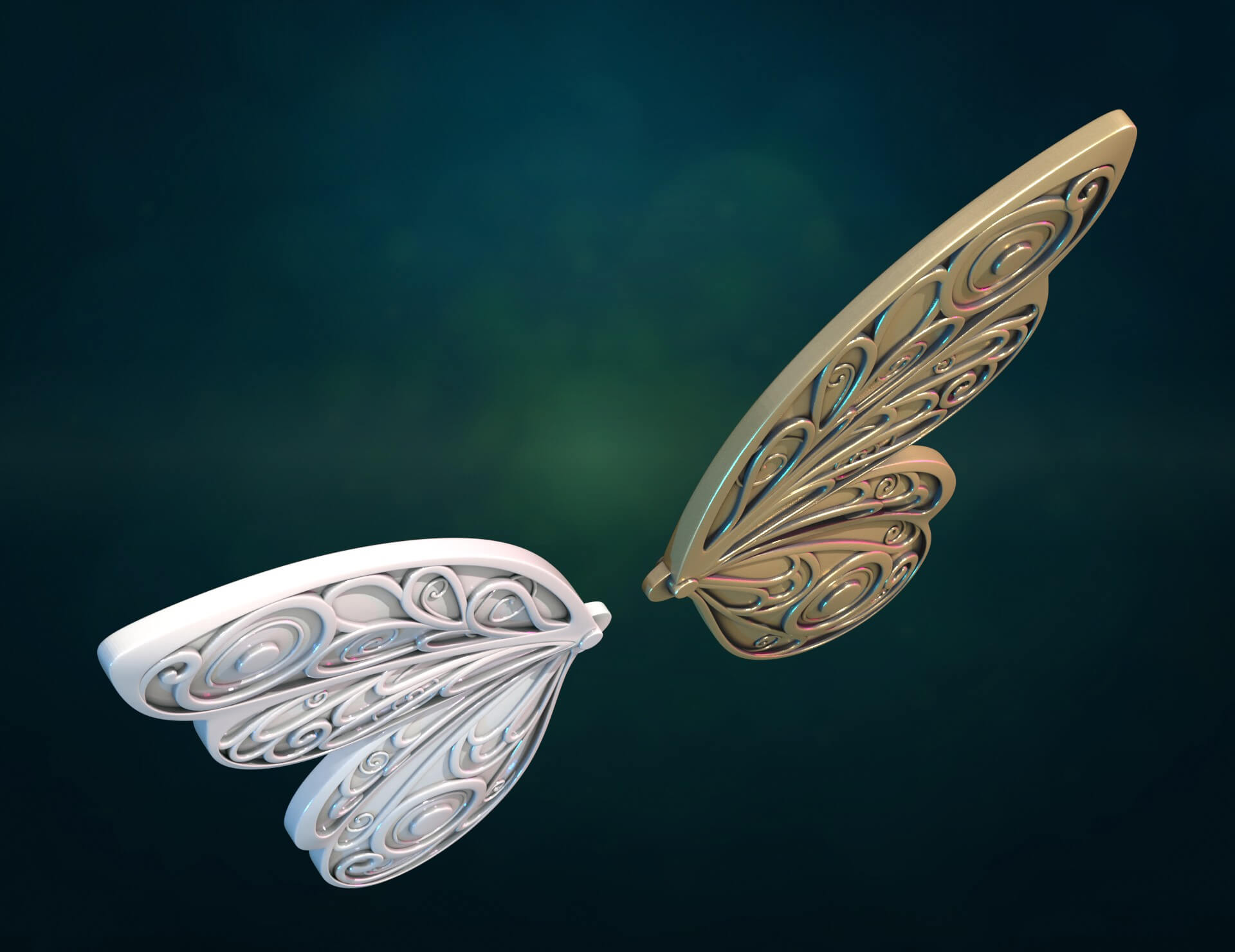 Butterfly Wings - 3D Model by Skazok