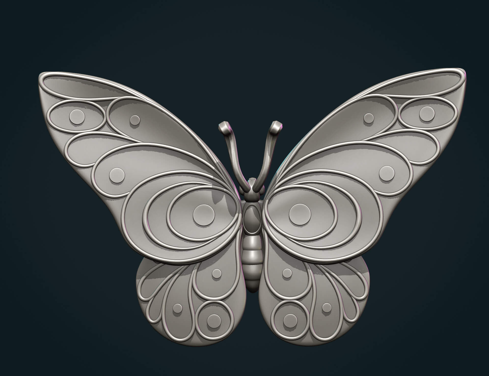 Butterfly - 3D Model by Skazok