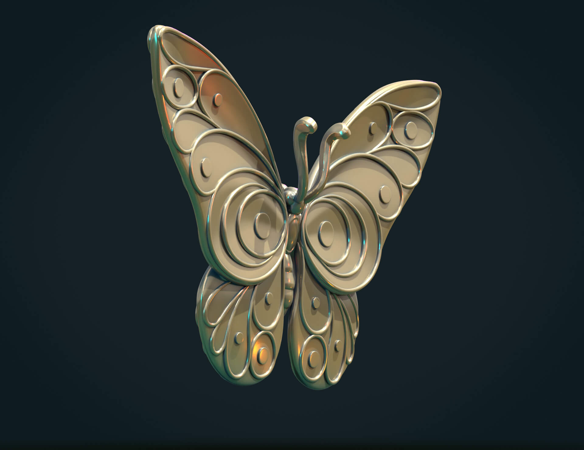 Butterfly - 3D Model by Skazok