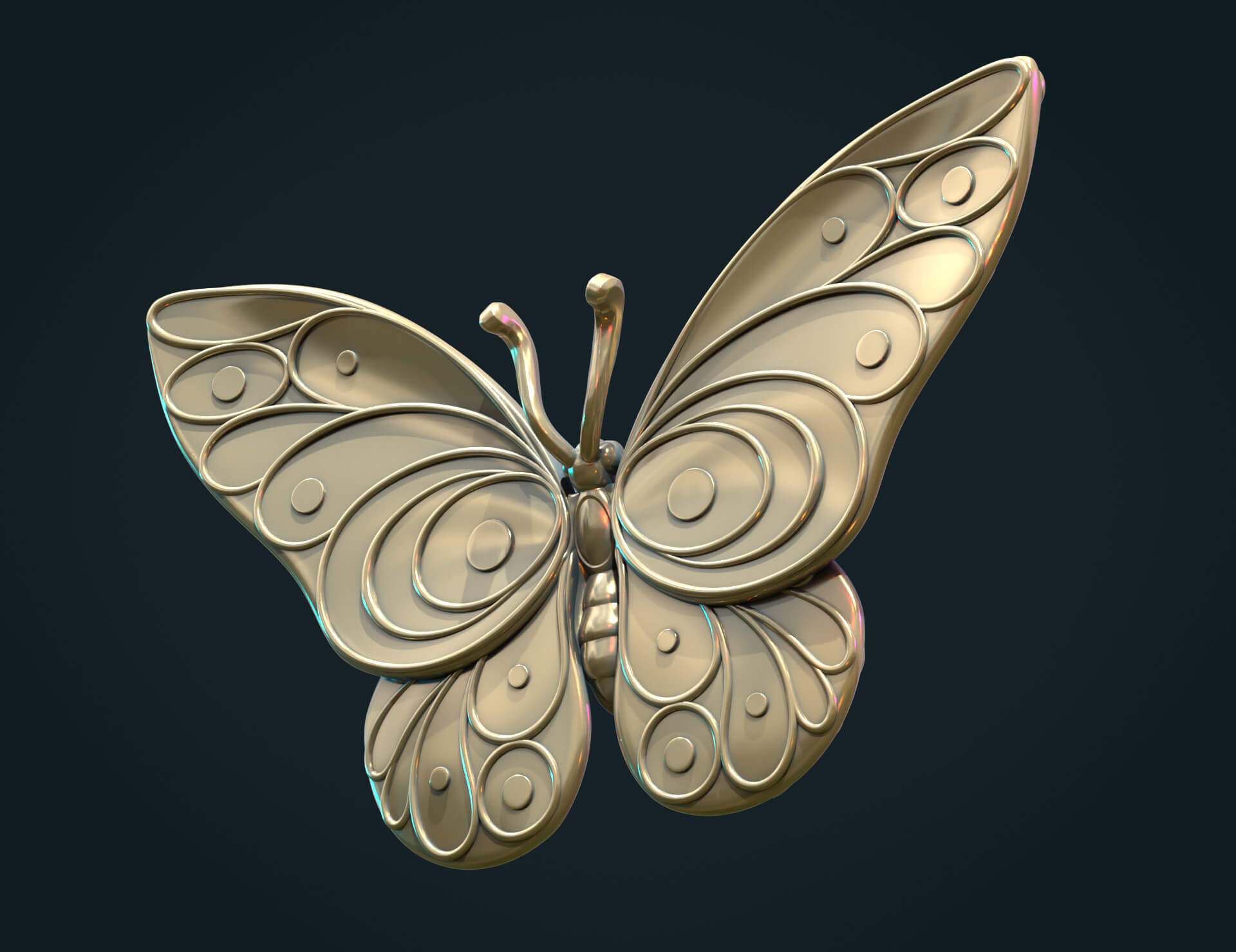 Butterfly - 3D Model by Skazok