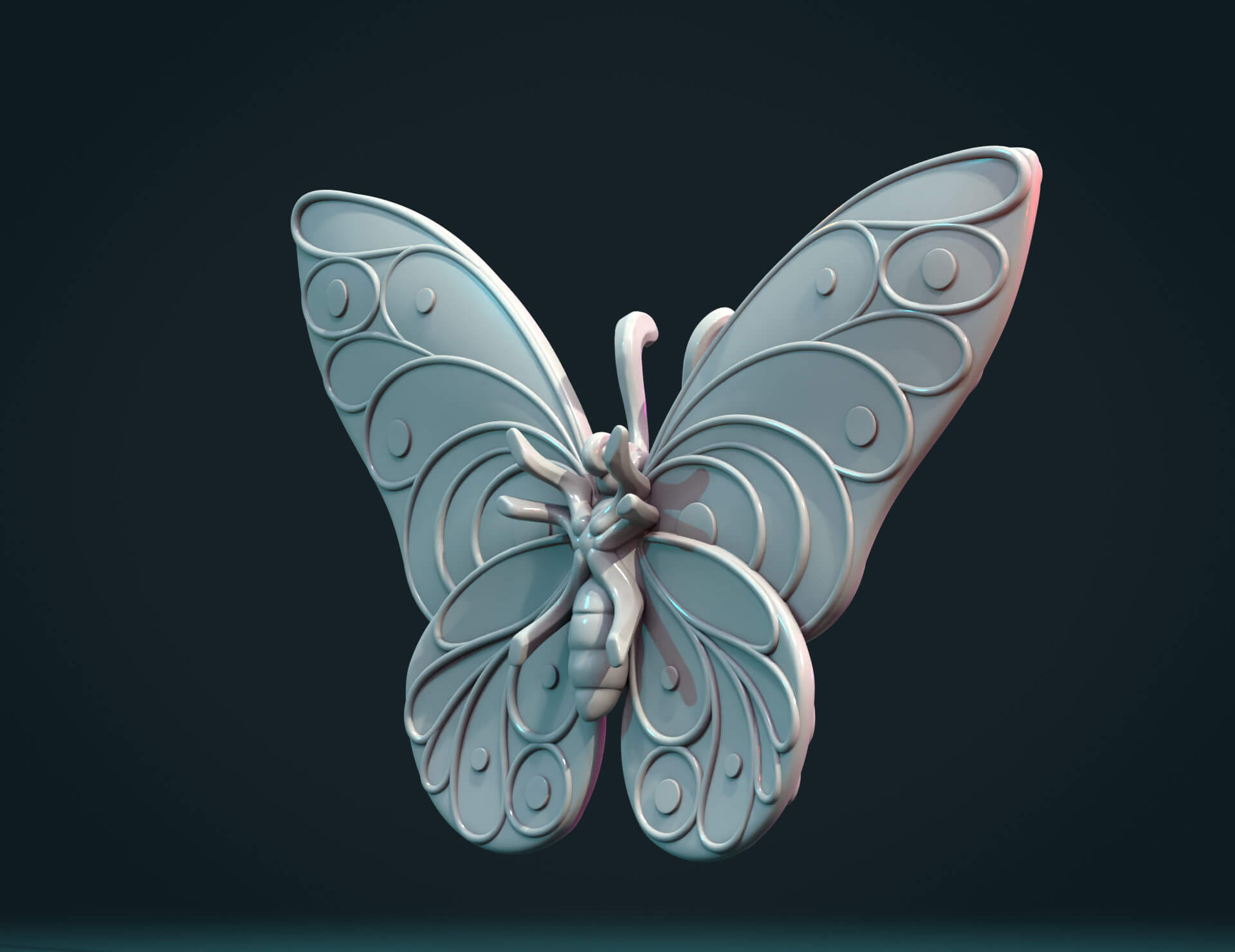 Butterfly - 3D Model by Skazok