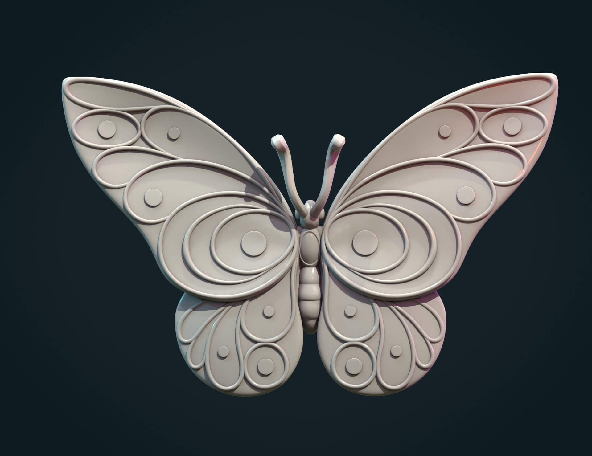 Butterfly - 3D Model by Skazok