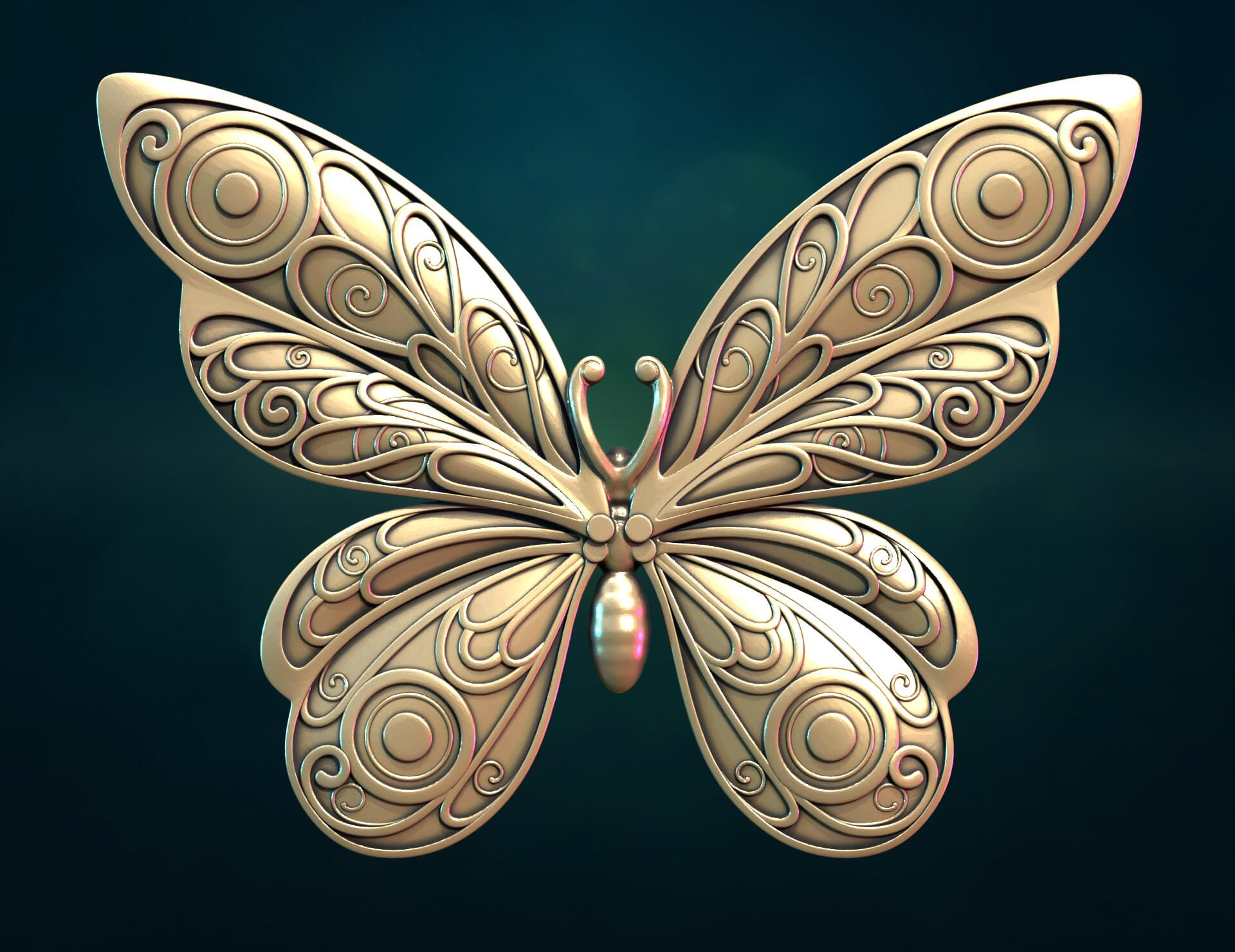 Butterfly Bs - 3D Model by Skazok