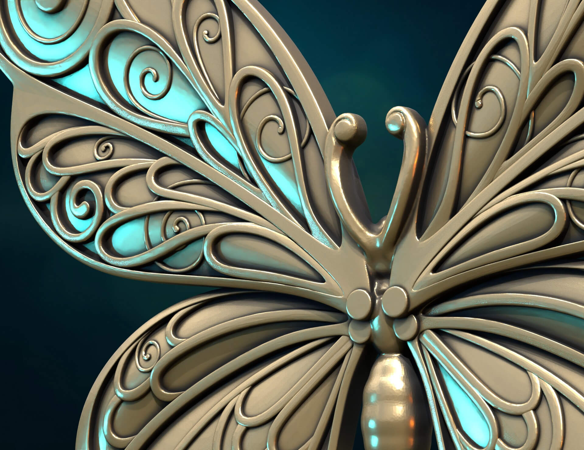 Butterfly Bs - 3D Model by Skazok