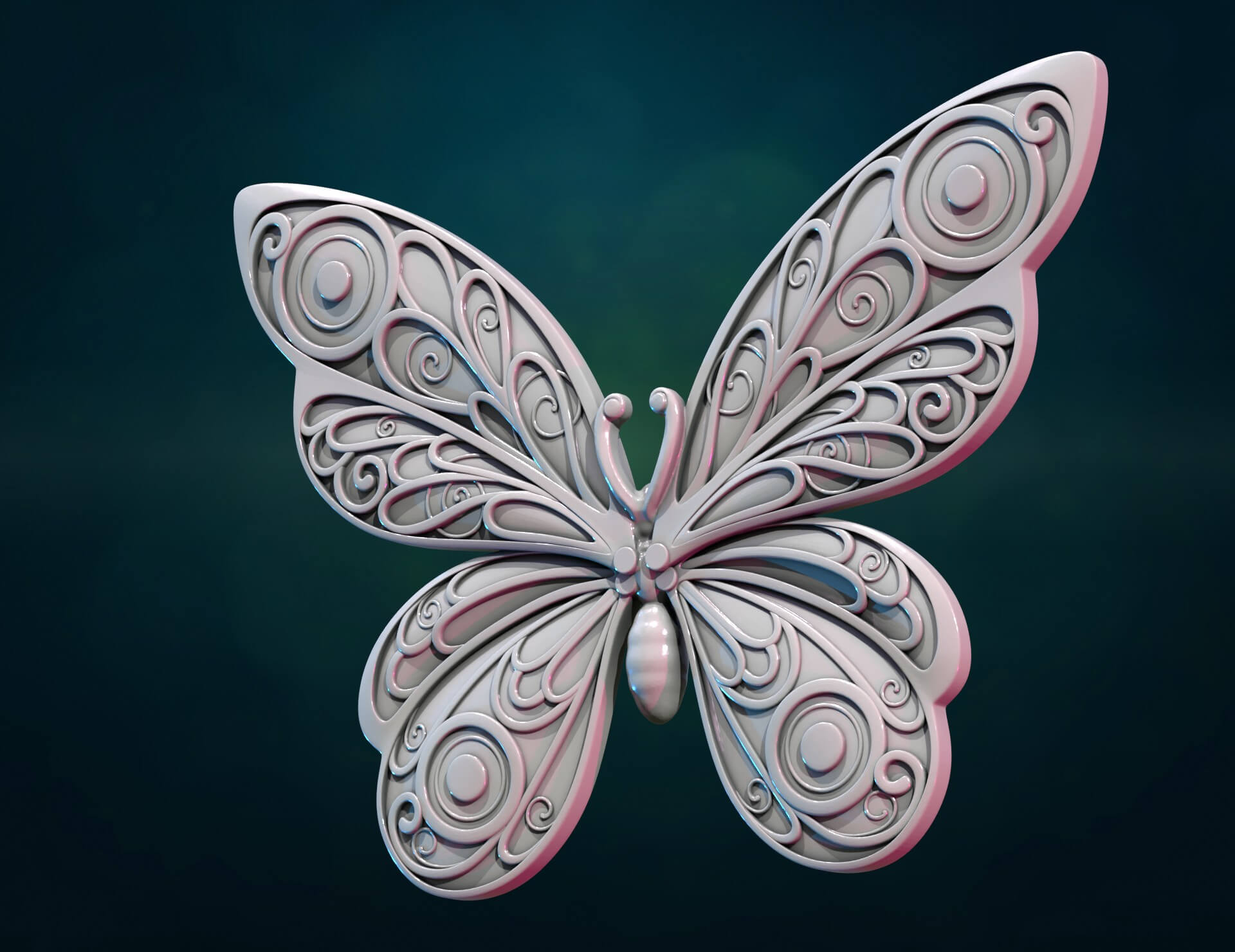 Butterfly Bs - 3D Model by Skazok