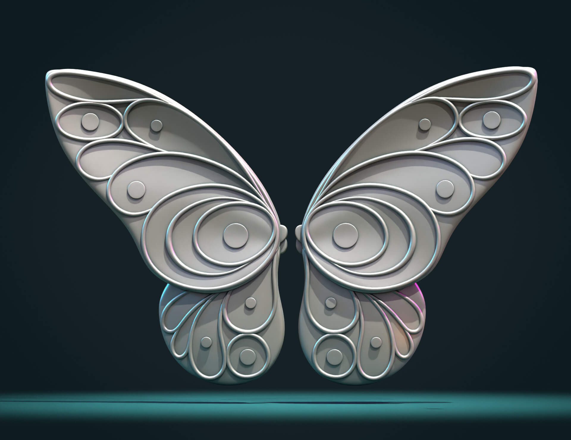 Butterfly Wings - 3D Model by Skazok