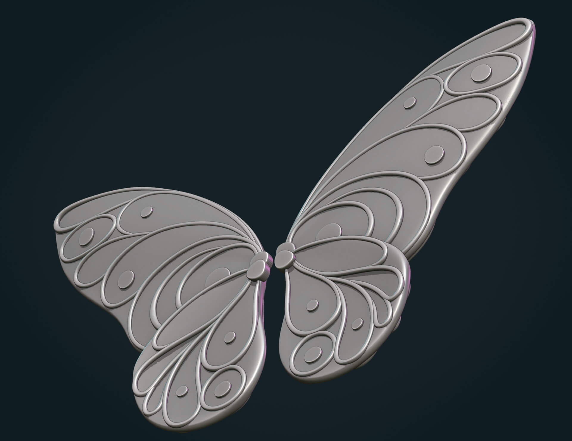 Butterfly Wings - 3D Model by Skazok