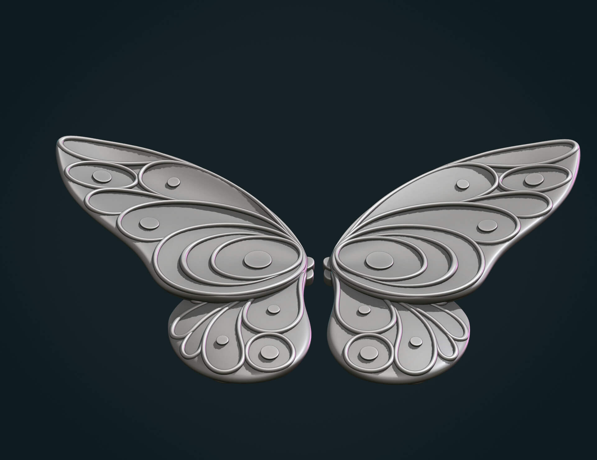 Butterfly Wings - 3D Model by Skazok