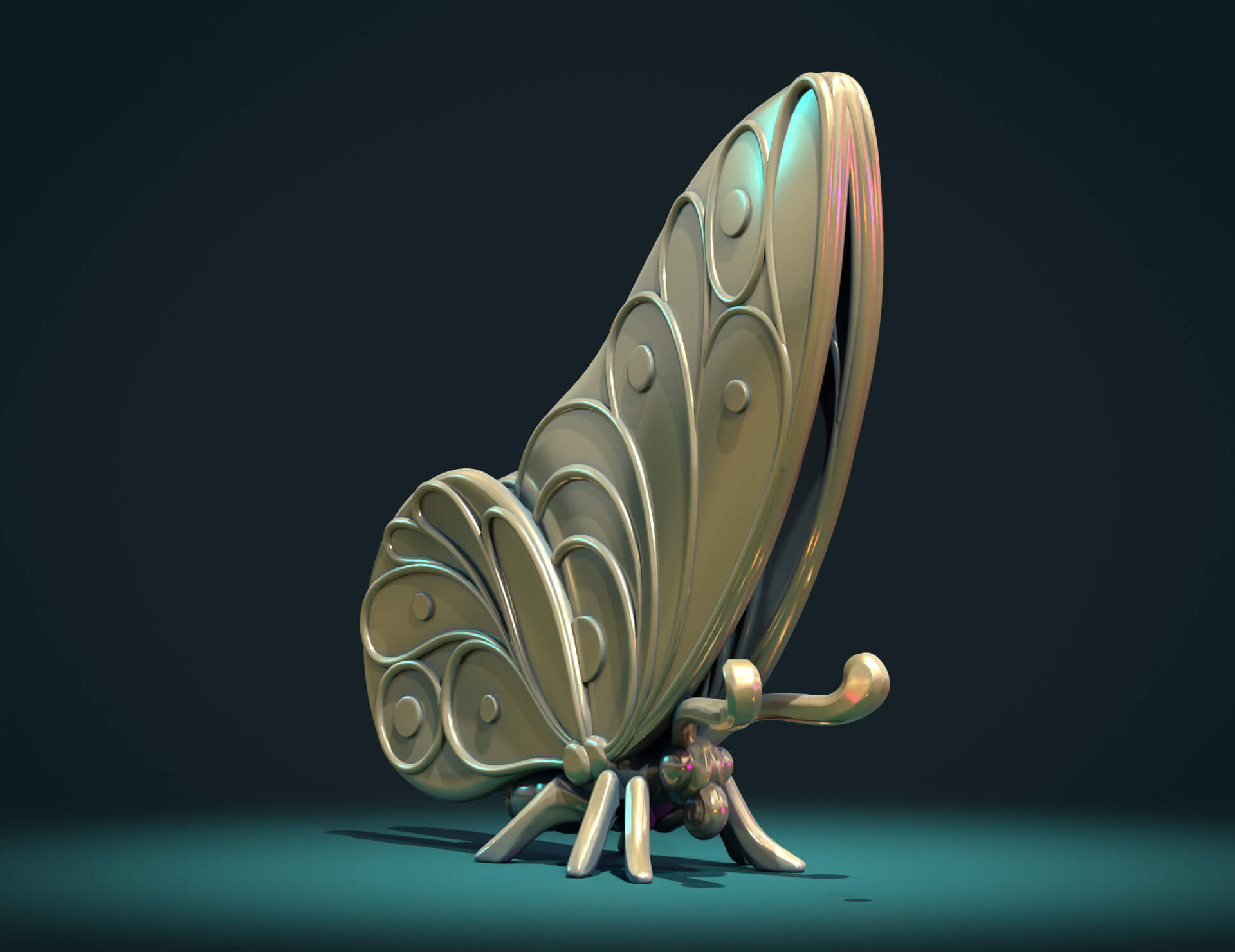 Butterfly Y - 3D Model by Skazok