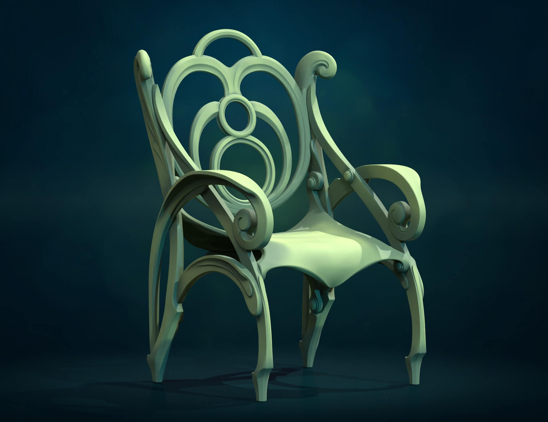 Chair Assembly - 3D Model by Skazok