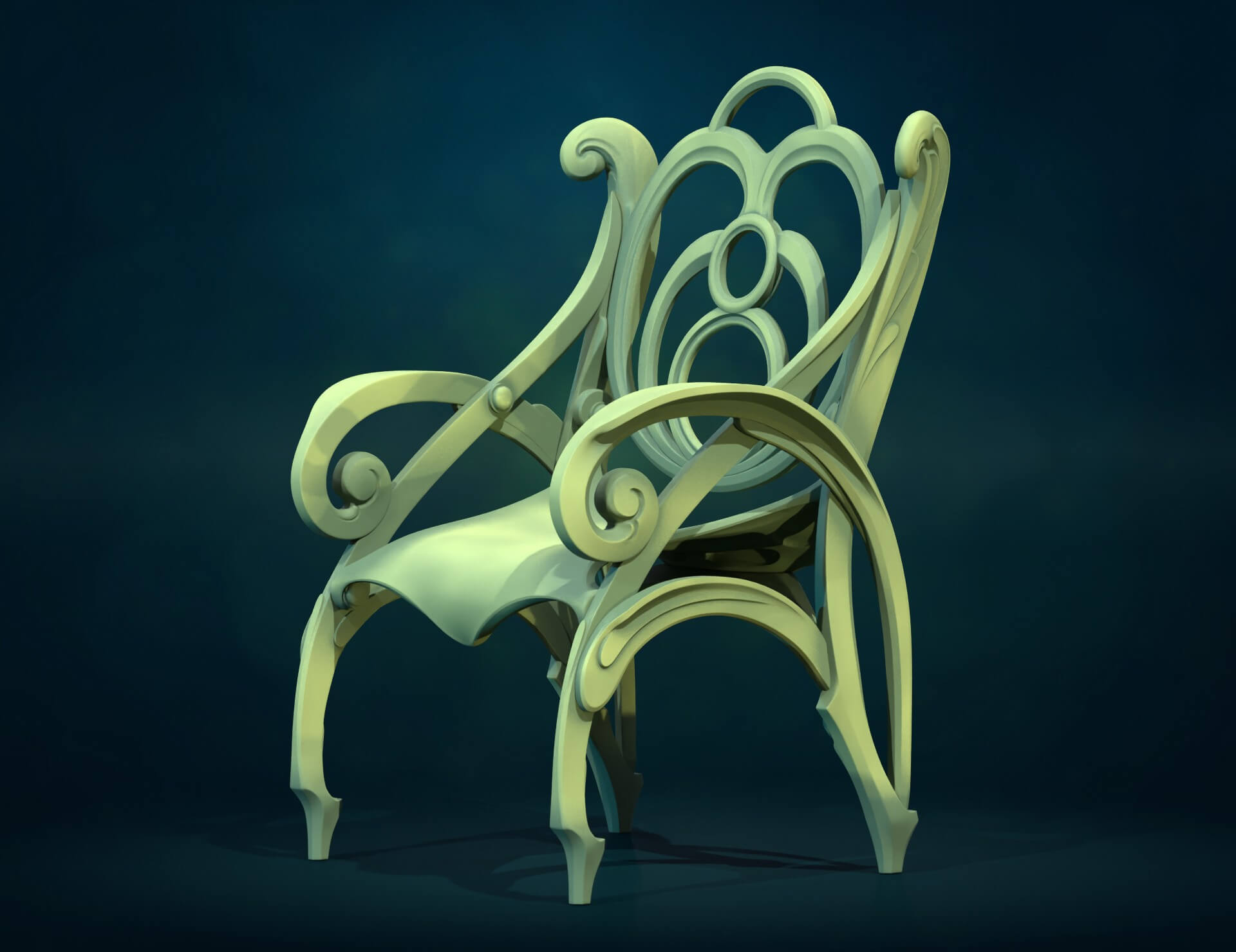 Chair Assembly - 3D Model by Skazok