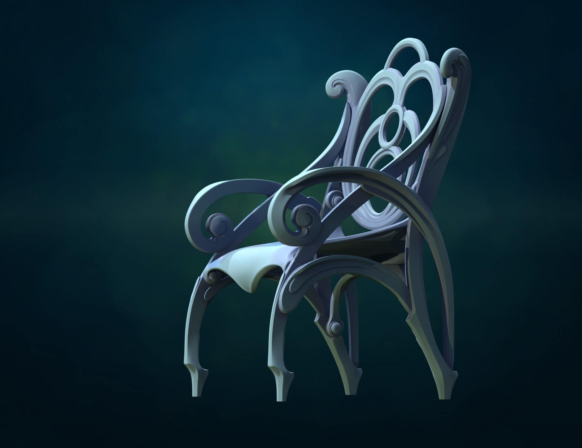 Chair Assembly - 3D Model by Skazok