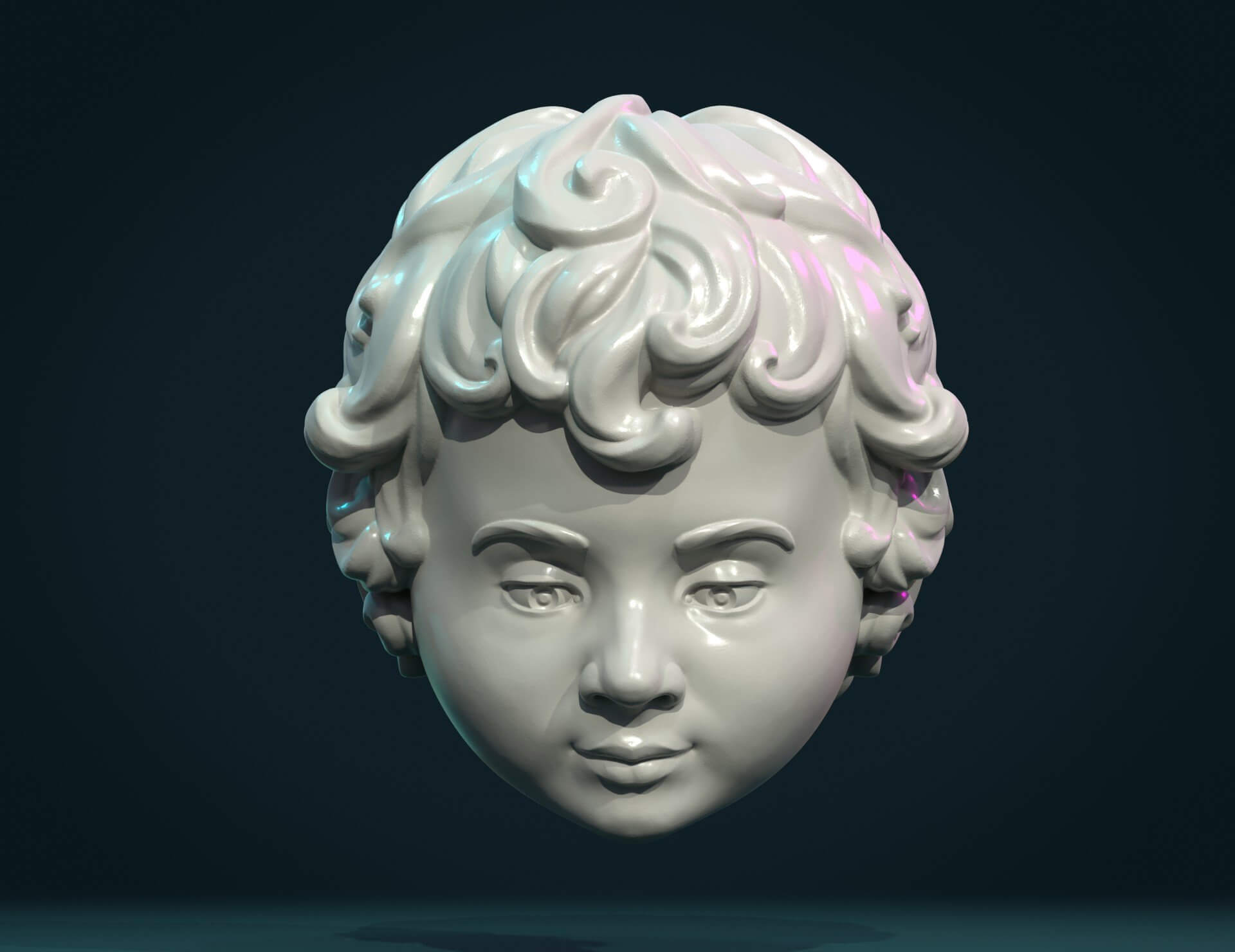 Child Head I - 3D Model by Skazok