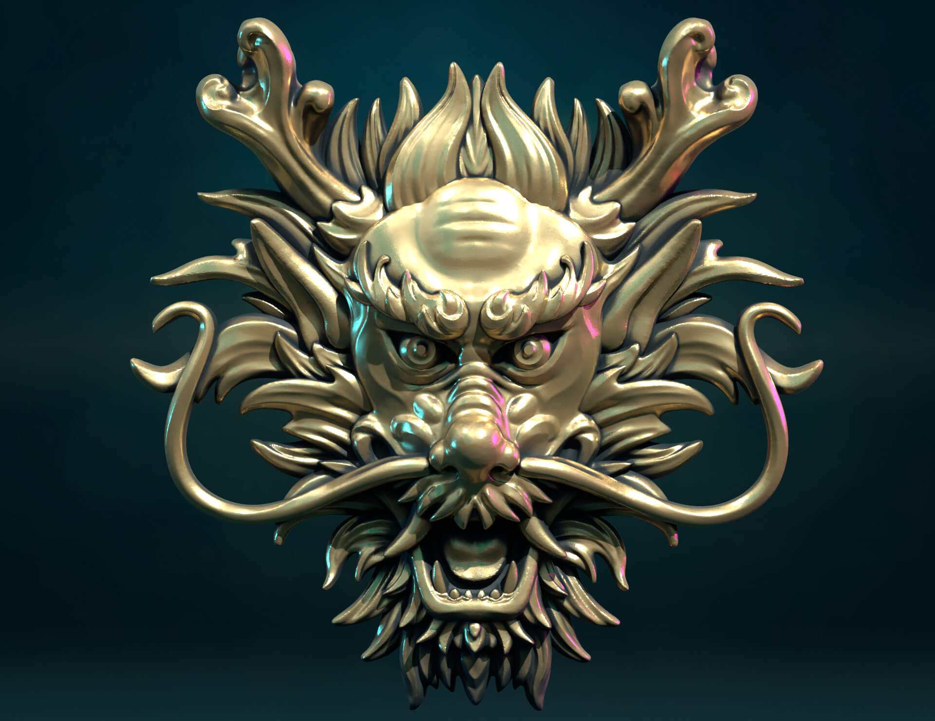 Chinese Dragon - 3D Print Model by Skazok