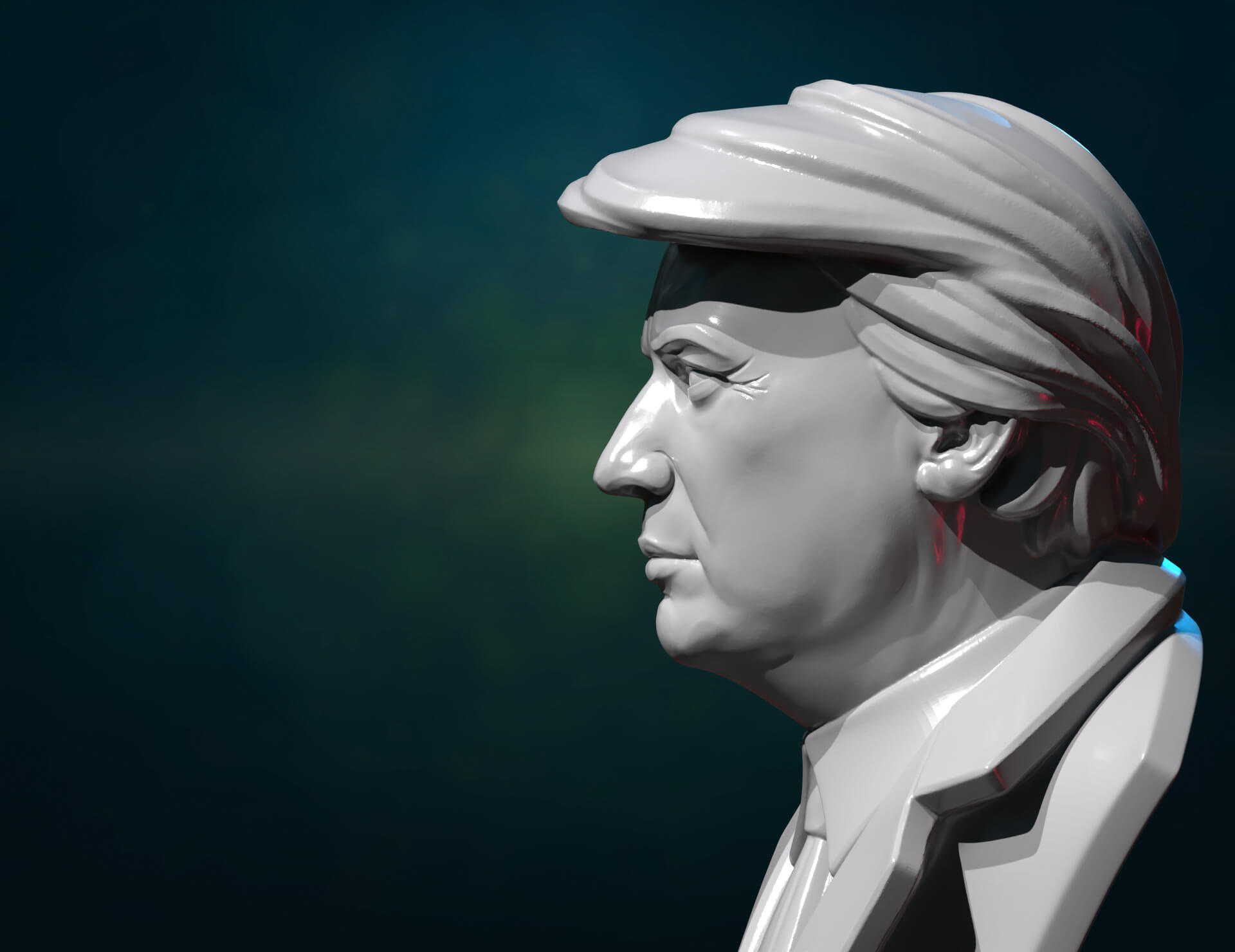 Donald Trump Bust - 3D Model by Skazok