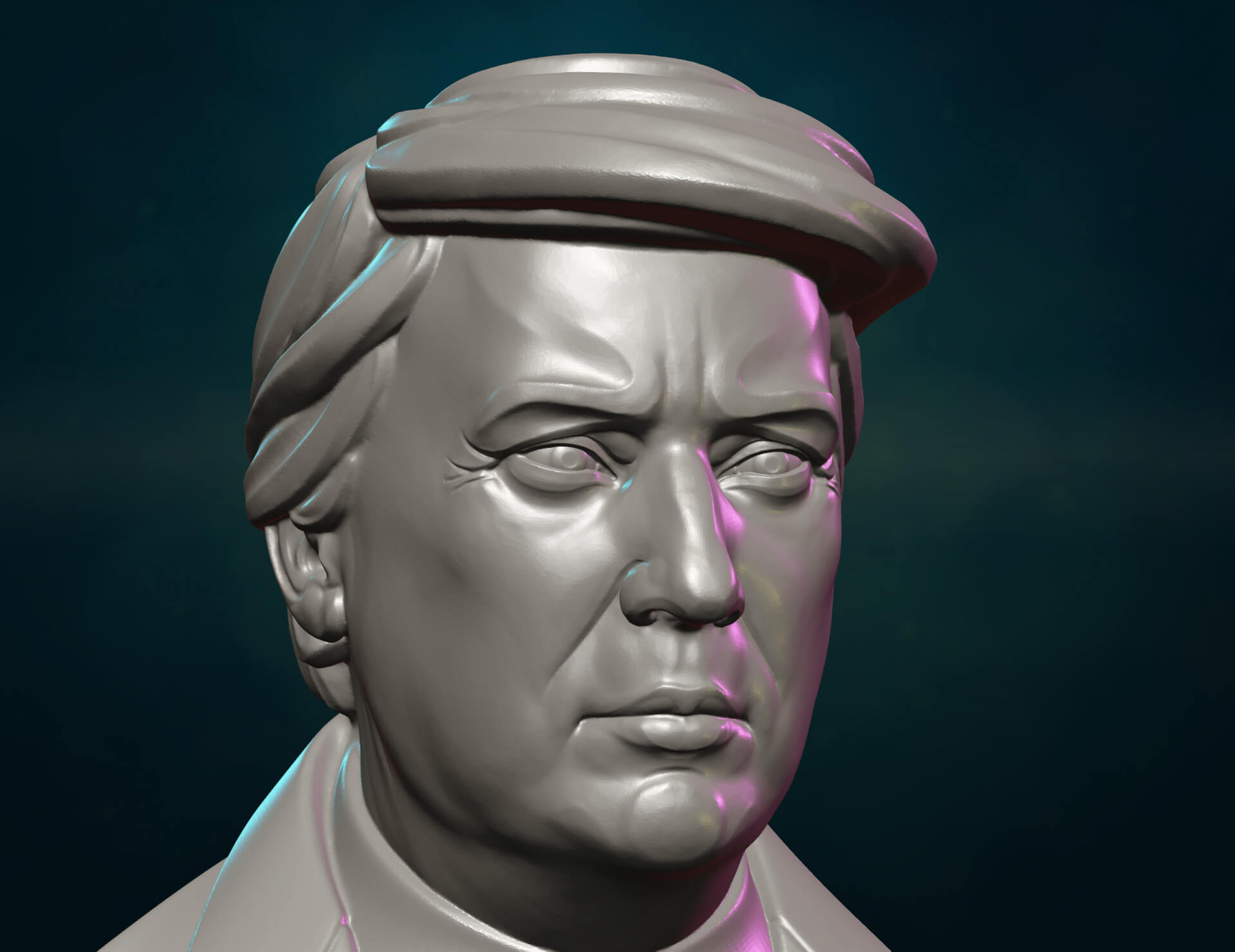 Donald Trump Bust - 3D Model by Skazok