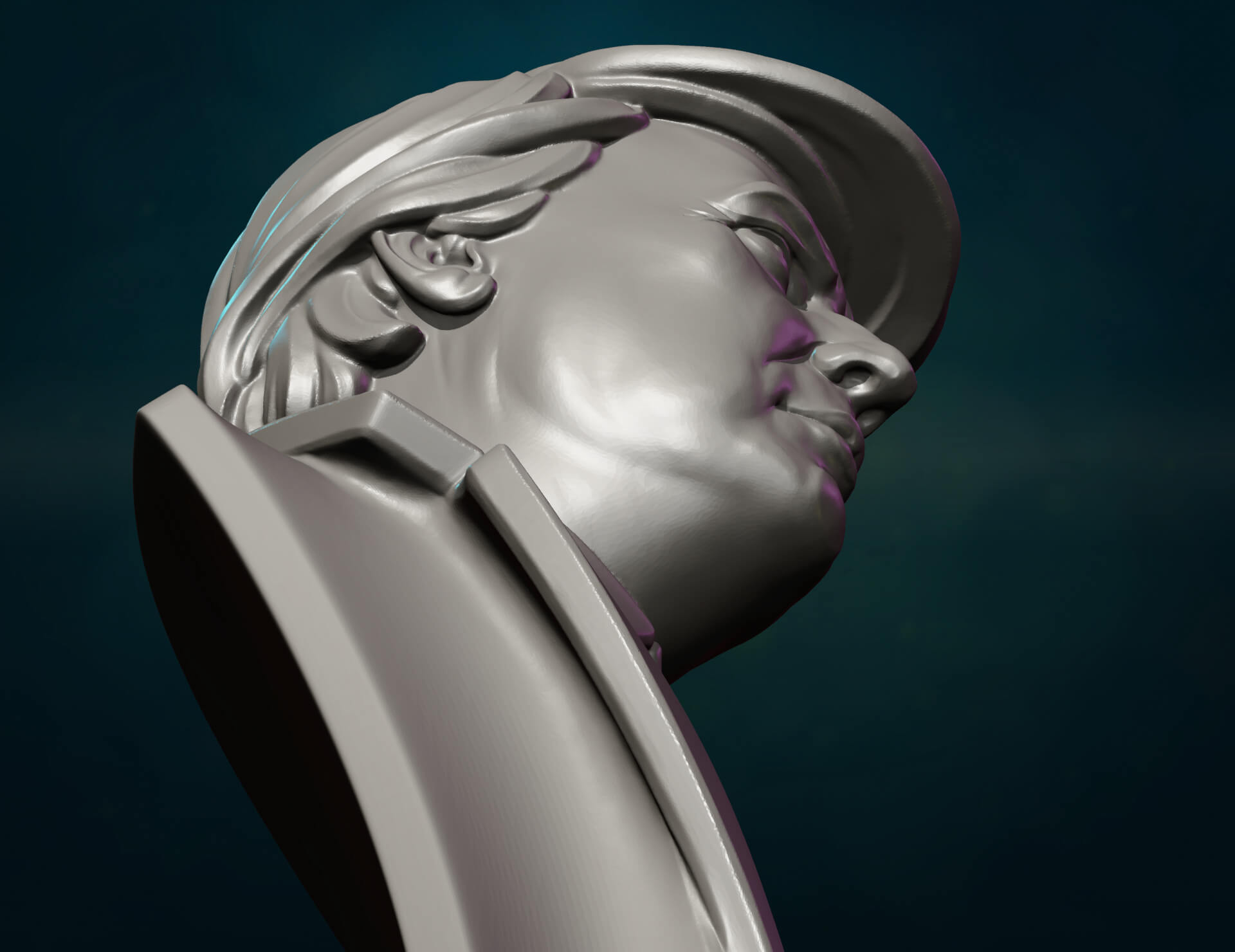 Donald Trump Bust - 3D Model by Skazok