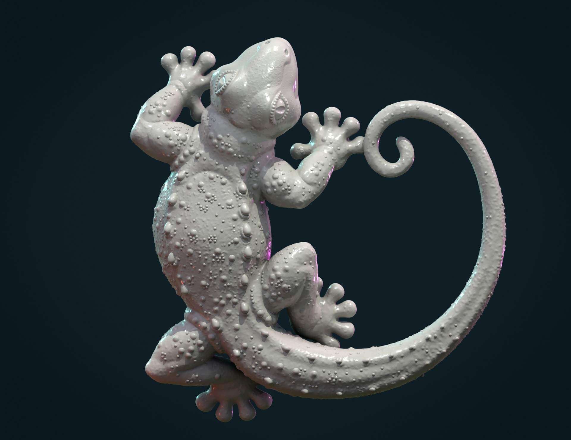 Gecko - 3D Model by Skazok