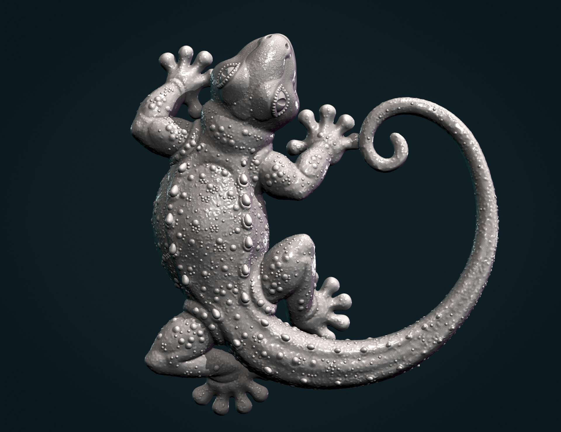 Gecko - 3D Model by Skazok