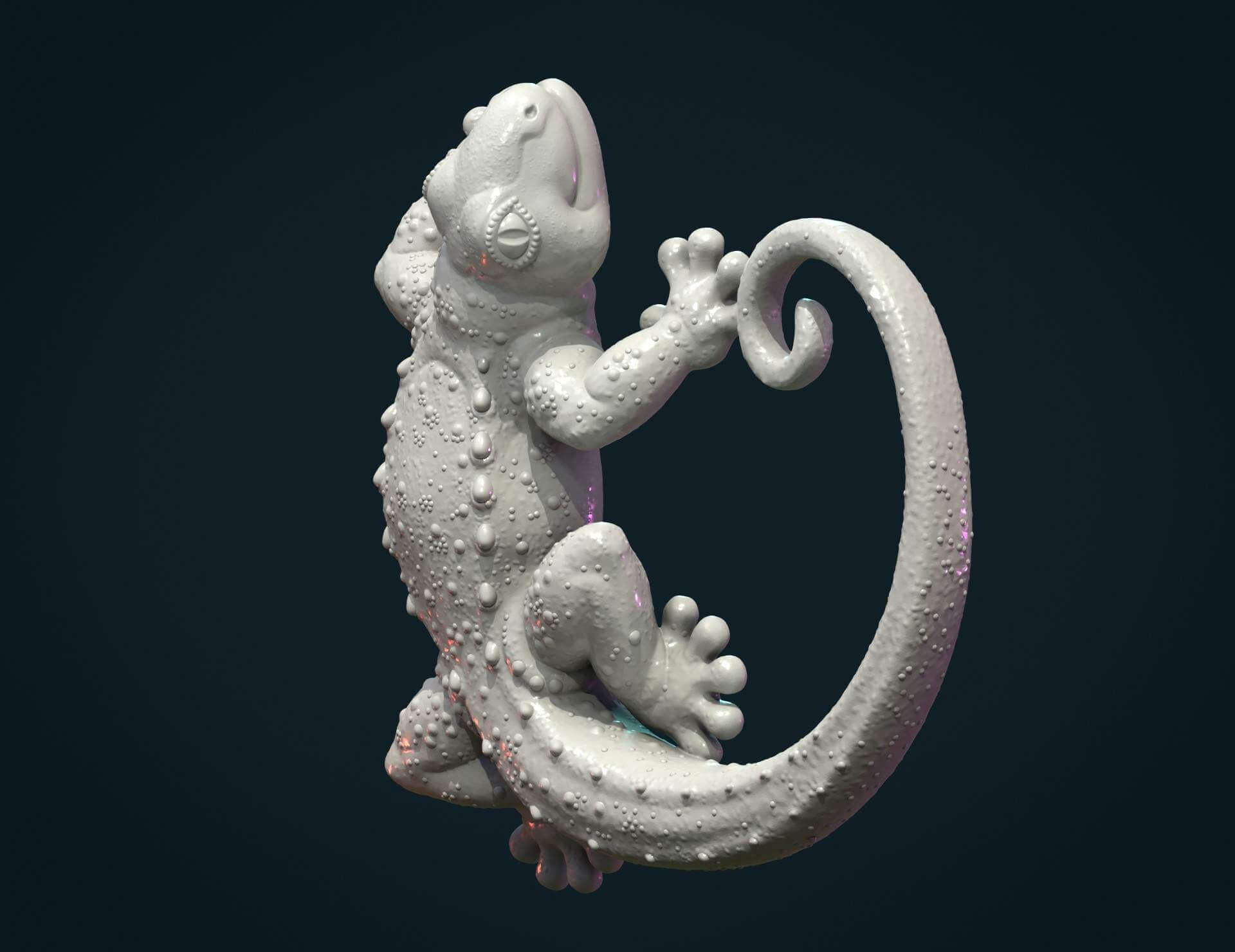Gecko - 3D Model by Skazok