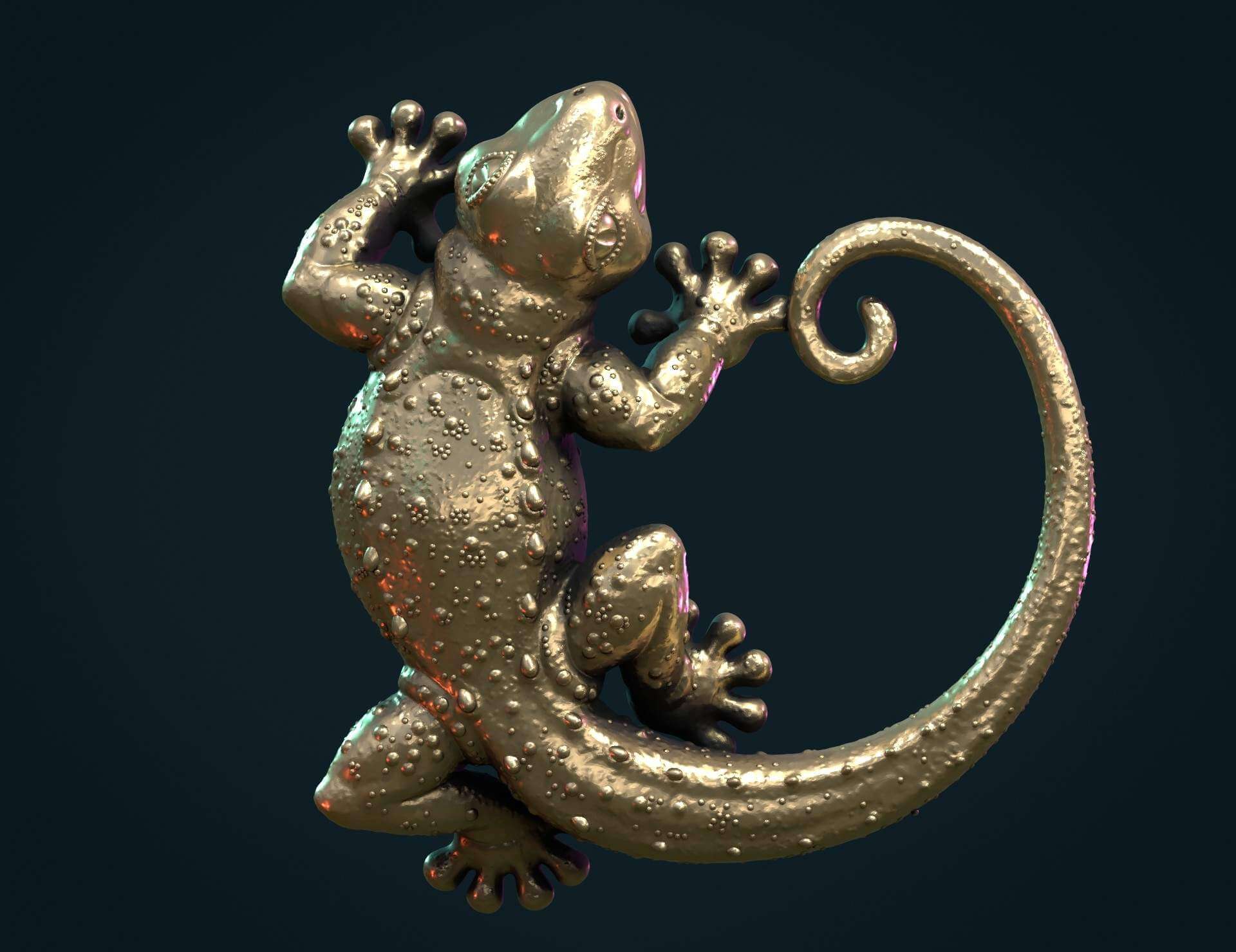 Gecko - 3D Model by Skazok