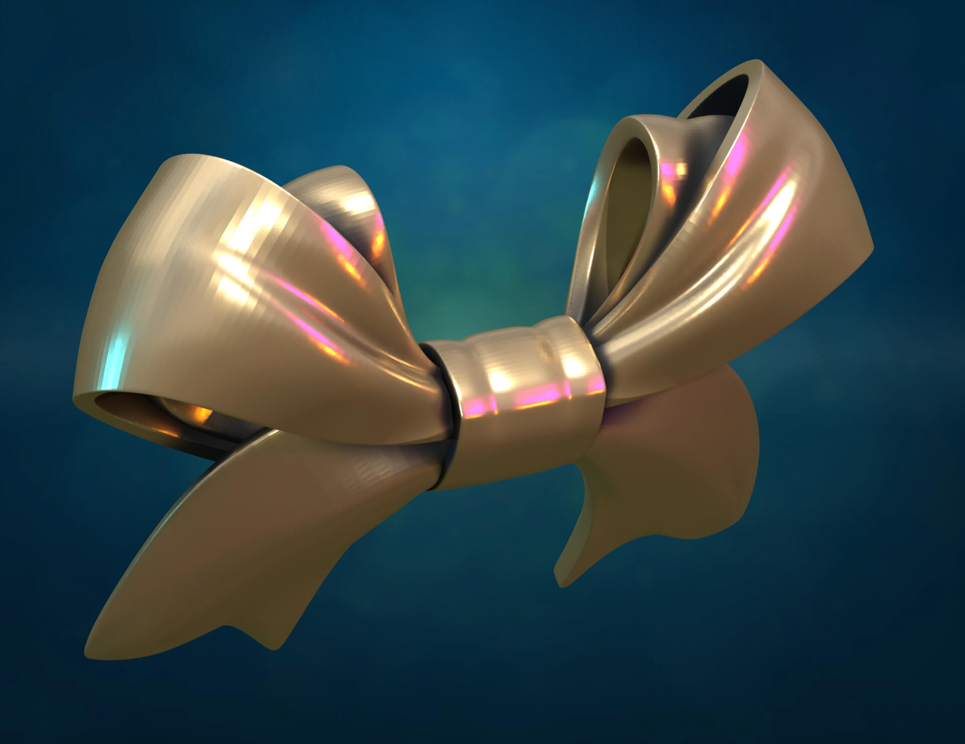 Gift Bow Box - 3D Model by Skazok