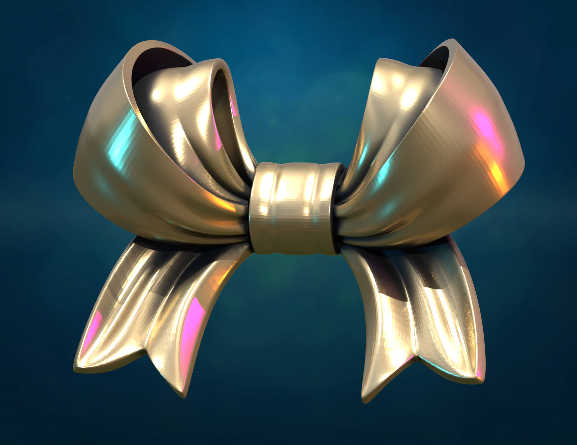 Gift Bow Box - 3D Model by Skazok