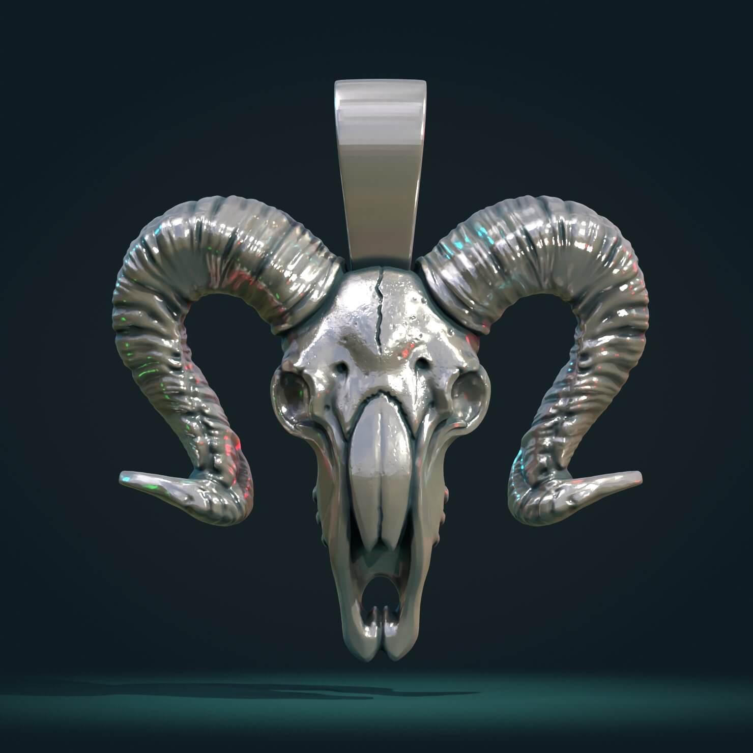 Goat Skull - 3D Model by Skazok