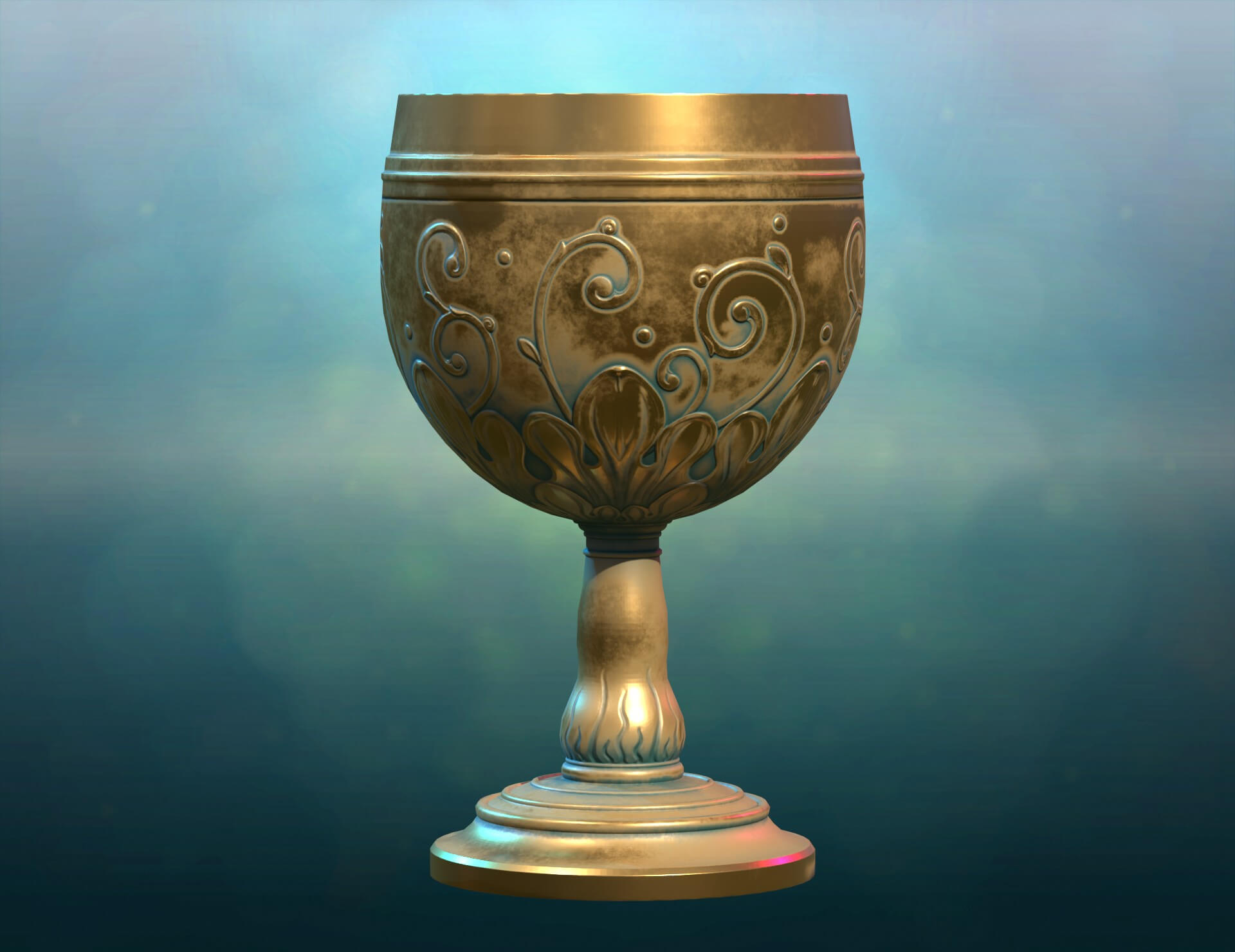 Goblet bowl PBR - 3D Model by Skazok