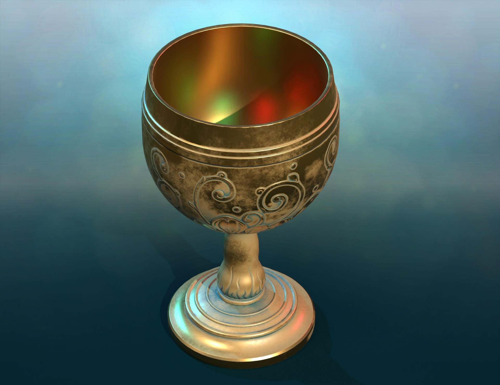 Goblet bowl PBR - 3D Model by Skazok