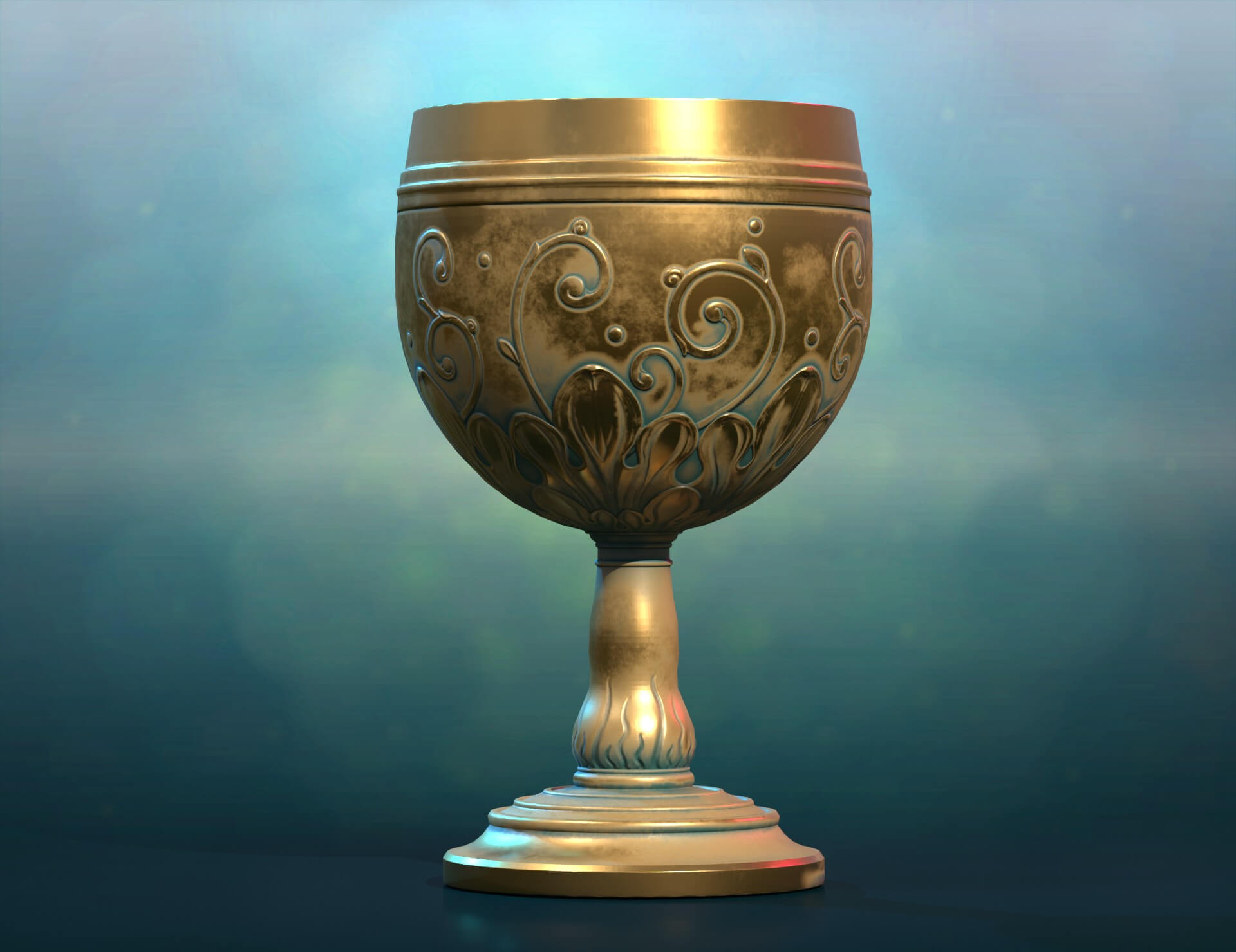 Goblet bowl PBR - 3D Model by Skazok