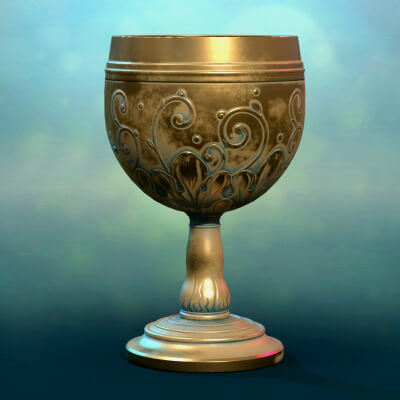 Goblet bowl PBR - 3D Model by Skazok