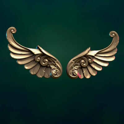 Griffin Wings II - 3D Model by Skazok