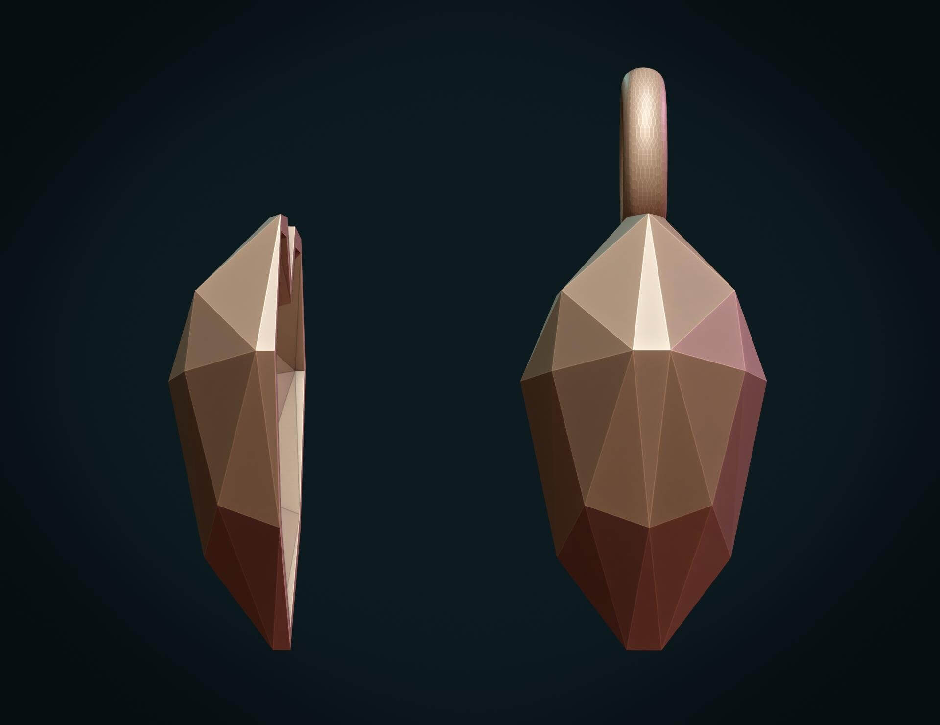 Hart Charm - 3D Model by Skazok