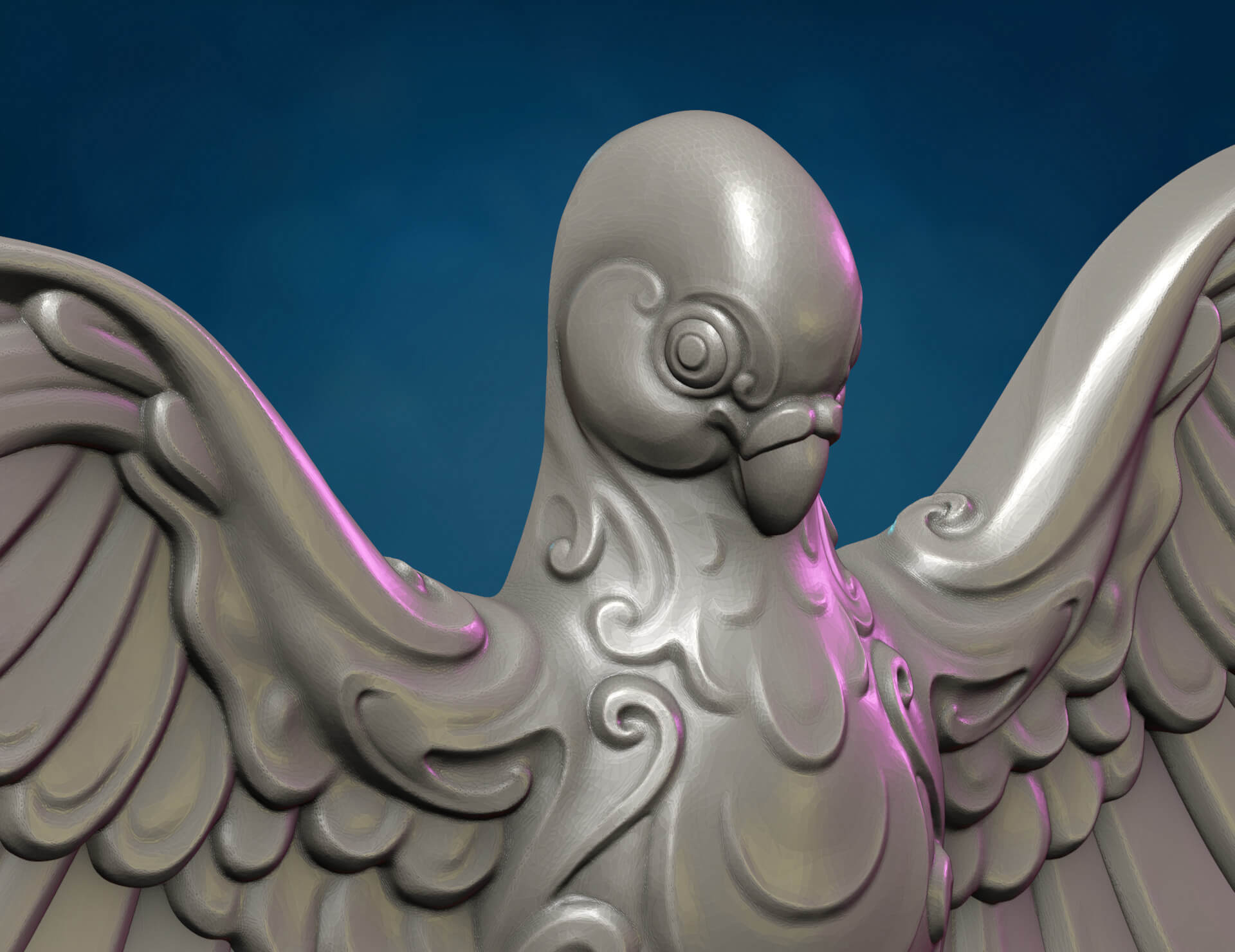 Holy Spirit Pigeon - 3D Model by Skazok