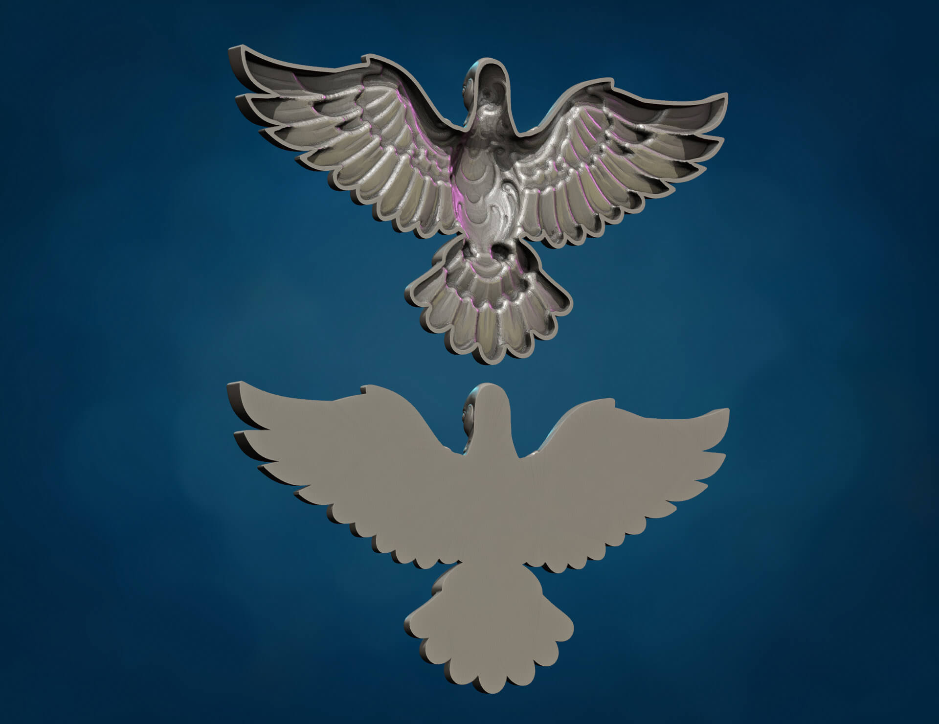 Holy Spirit Pigeon - 3D Model by Skazok