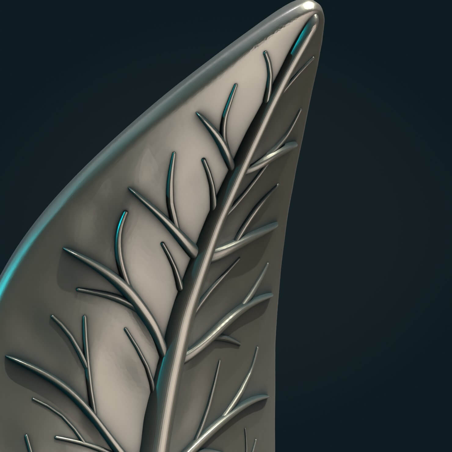 Leaf A - 3D Print Model by Skazok