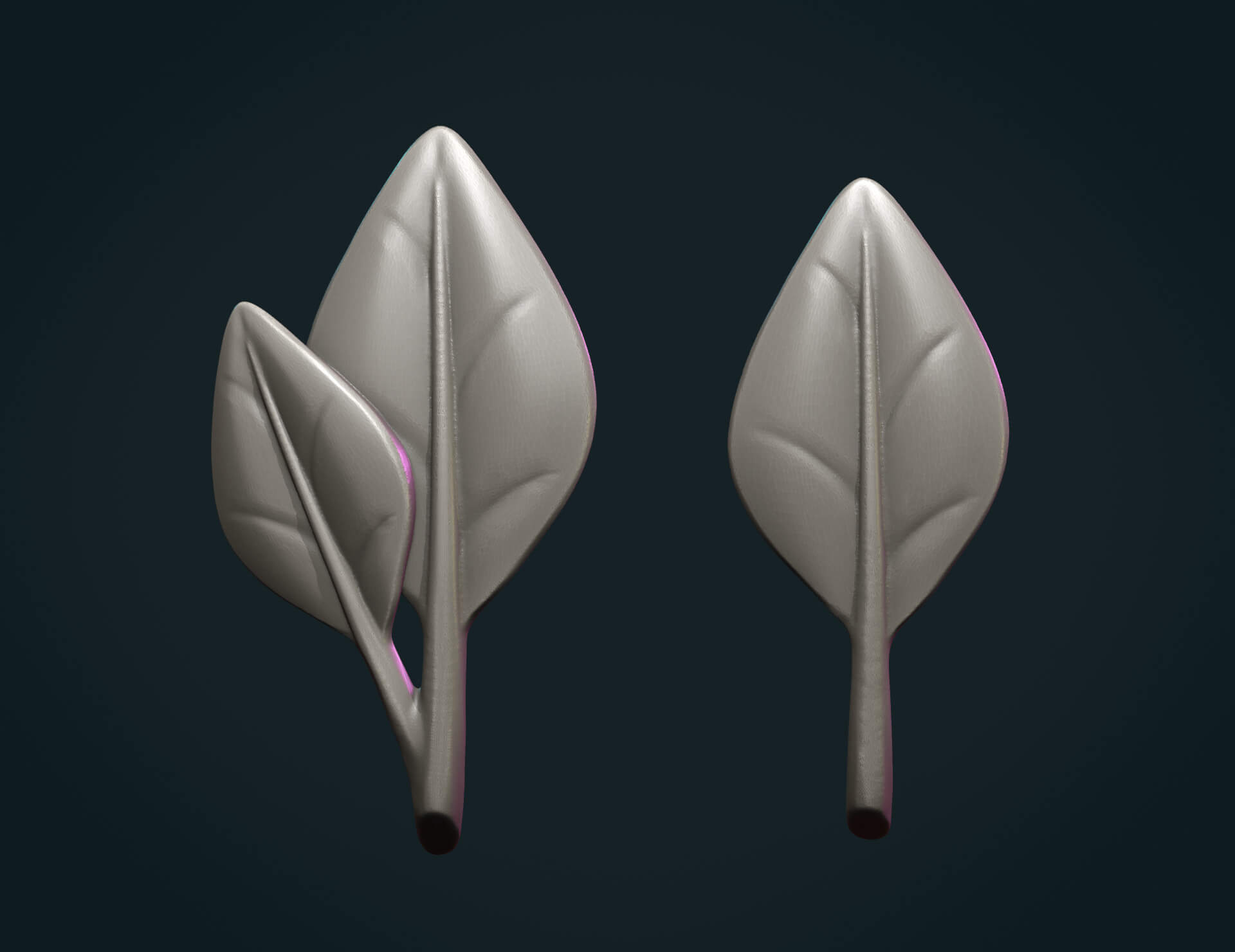 Leaves - 3D Model by Skazok