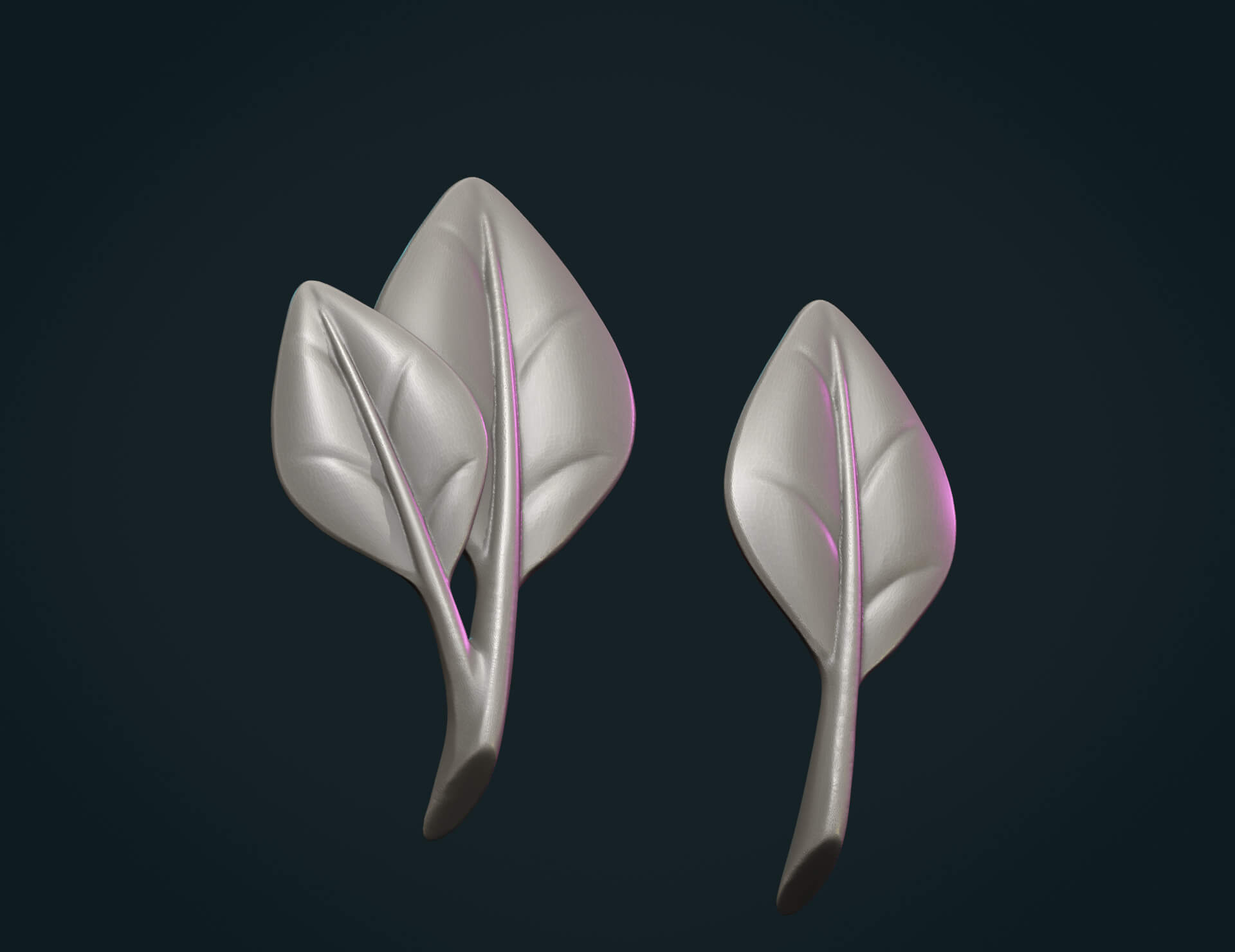 Leaves - 3D Model by Skazok