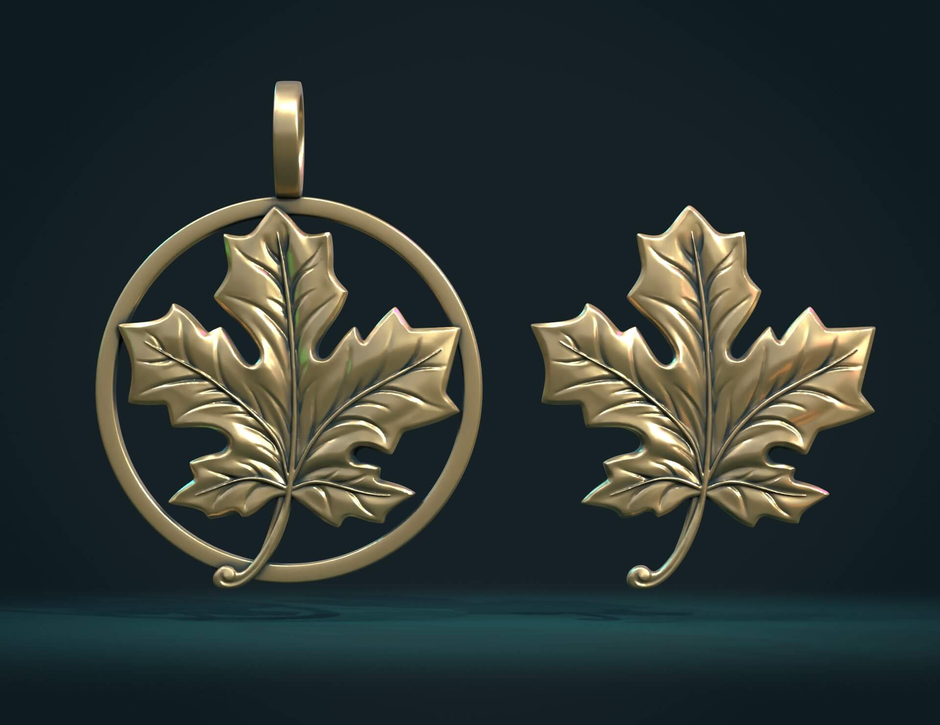 Maple Leaf II - 3D Model by Skazok
