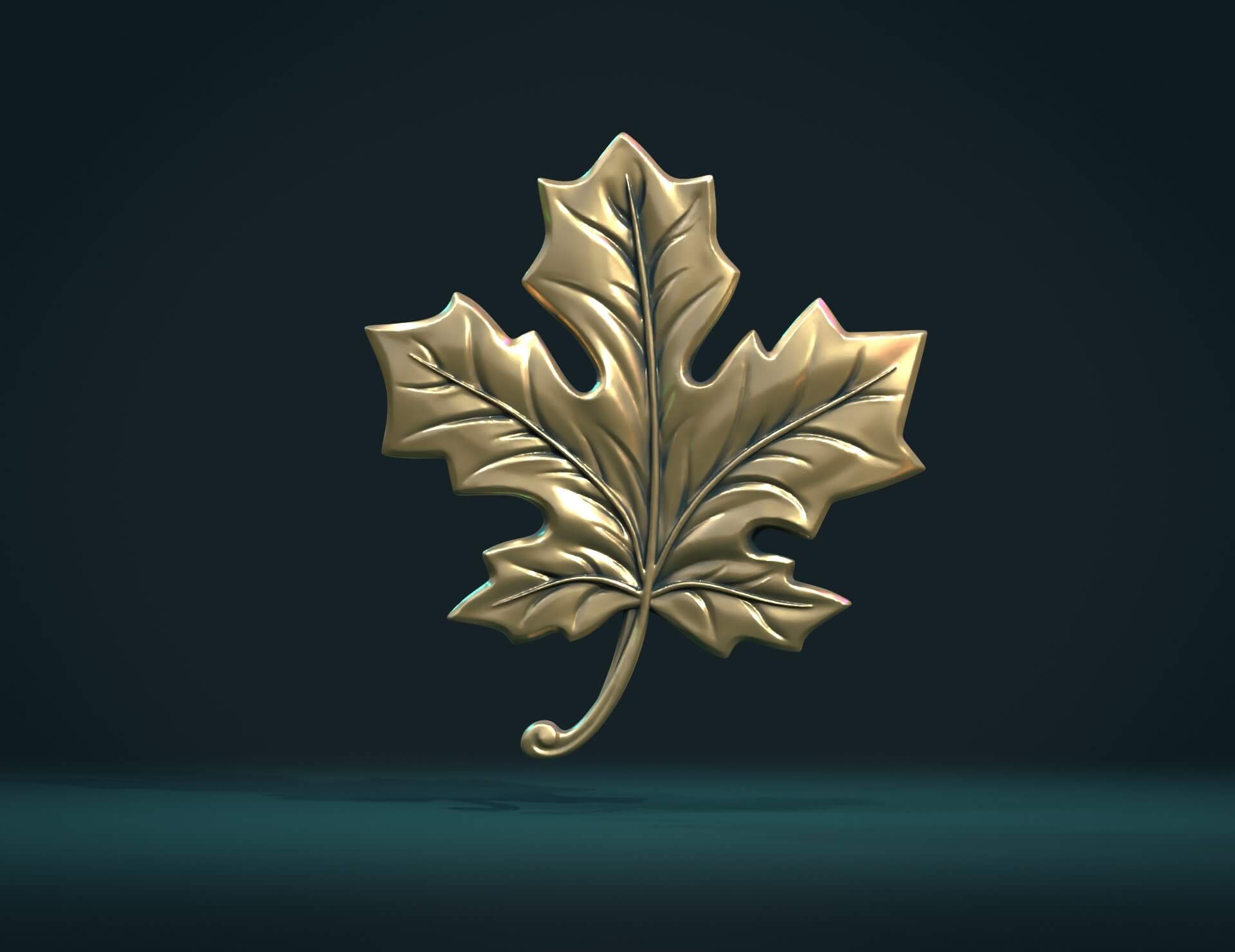 Maple Leaf II - 3D Model by Skazok