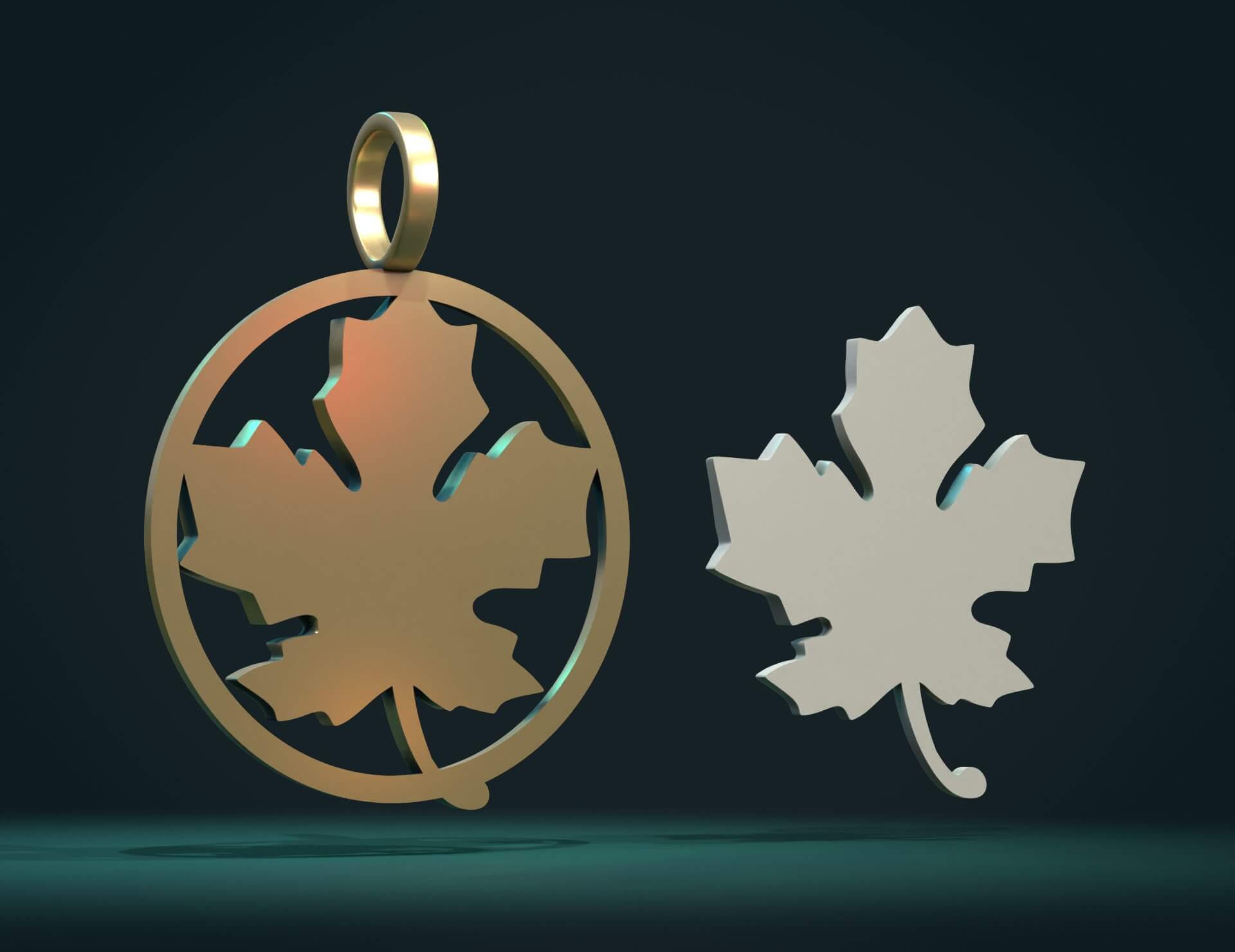Maple Leaf II - 3D Model by Skazok