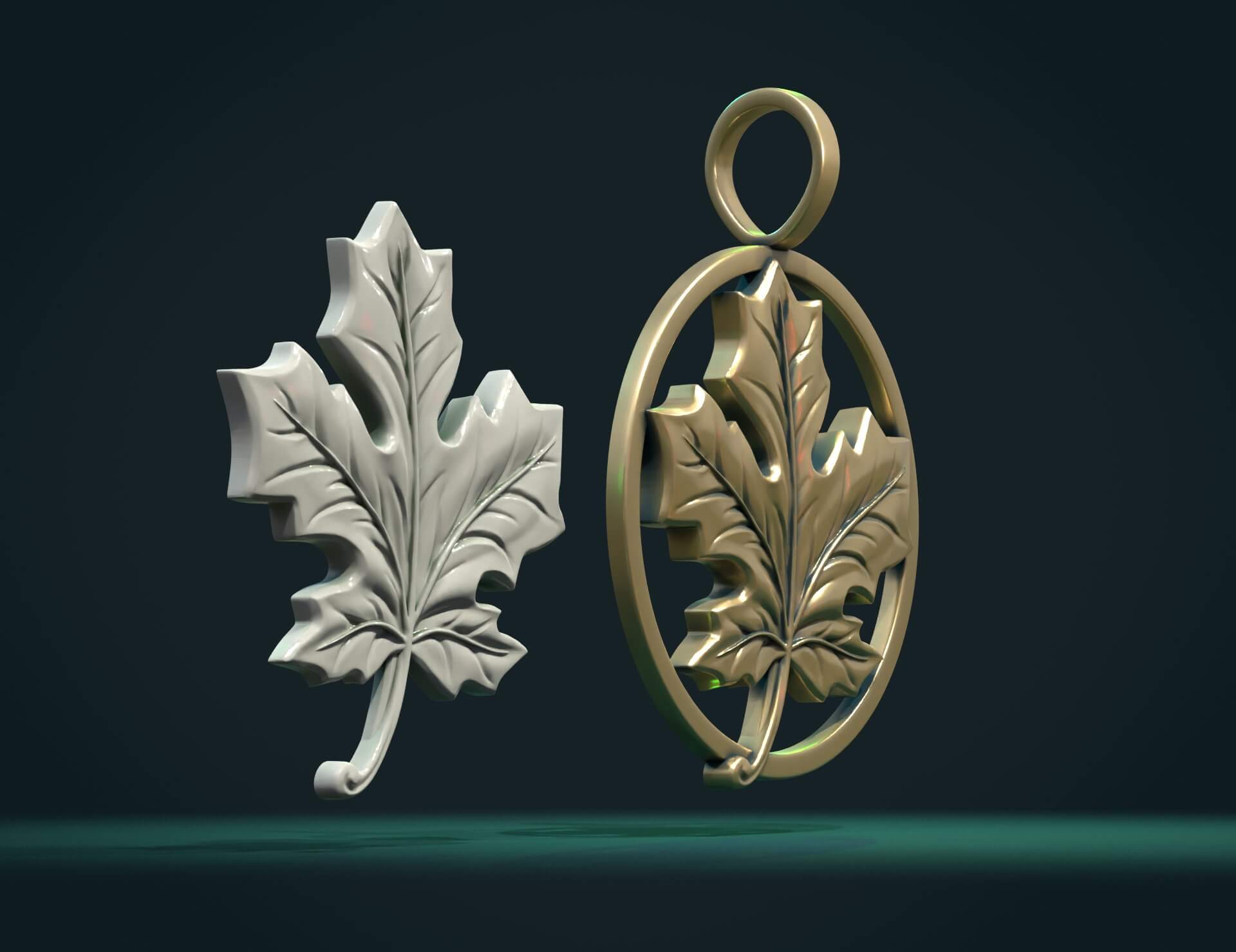 Maple Leaf II - 3D Model by Skazok