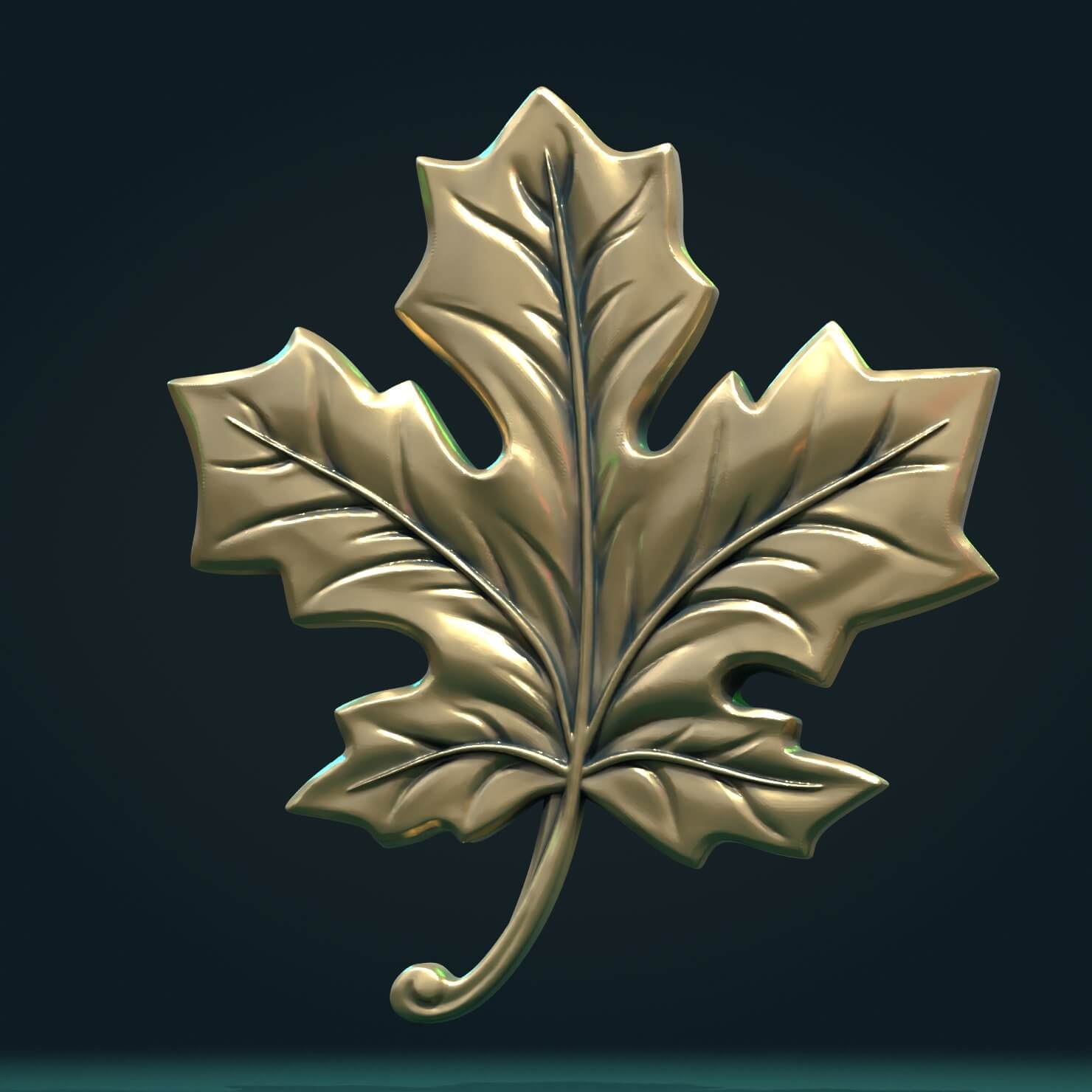 Maple Leaf II - 3D Model by Skazok