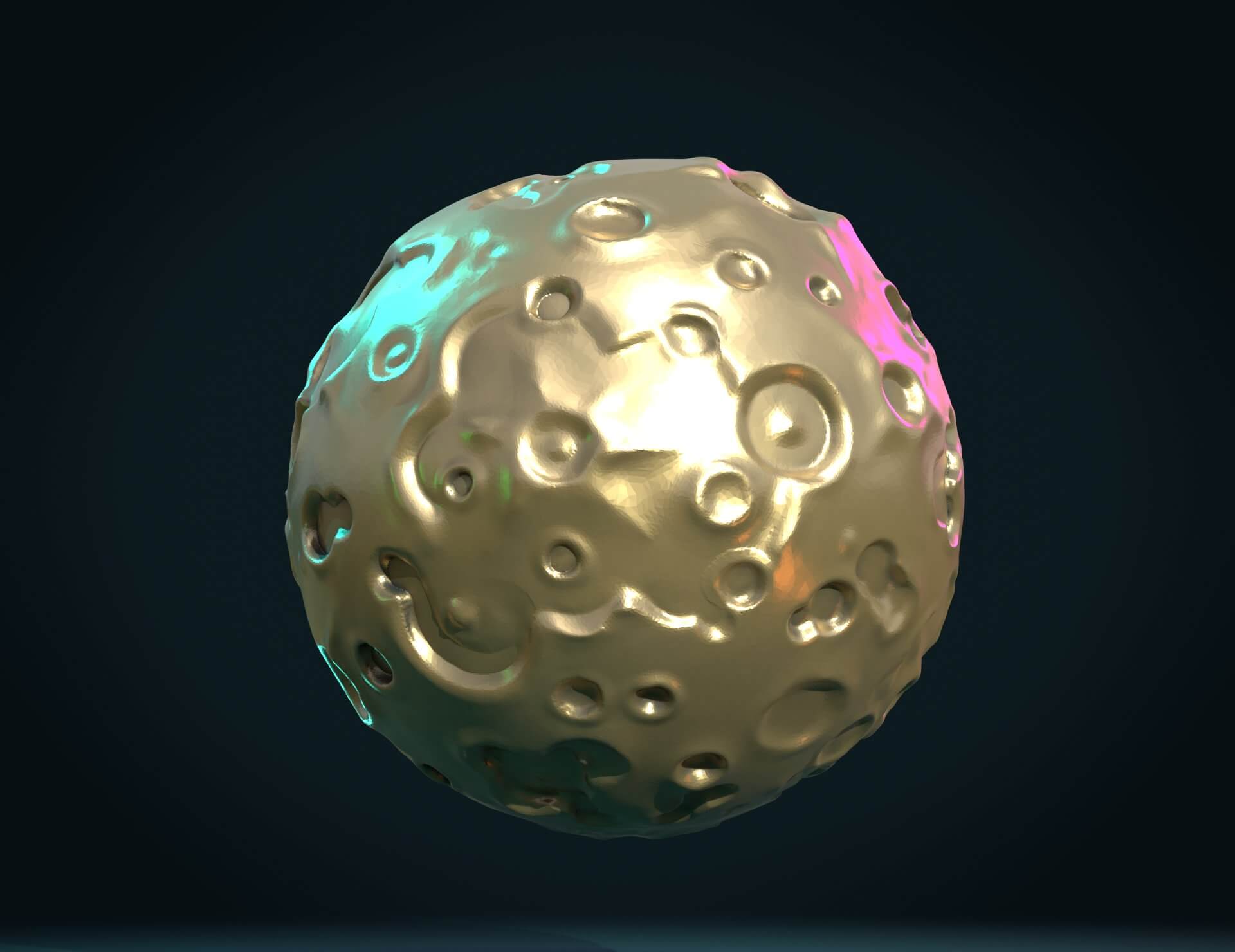 Moon Hollow and Solid - 3D Model by Skazok