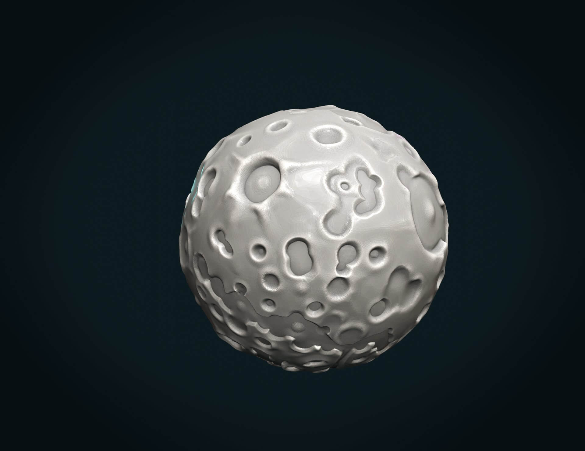 Moon Hollow and Solid - 3D Model by Skazok