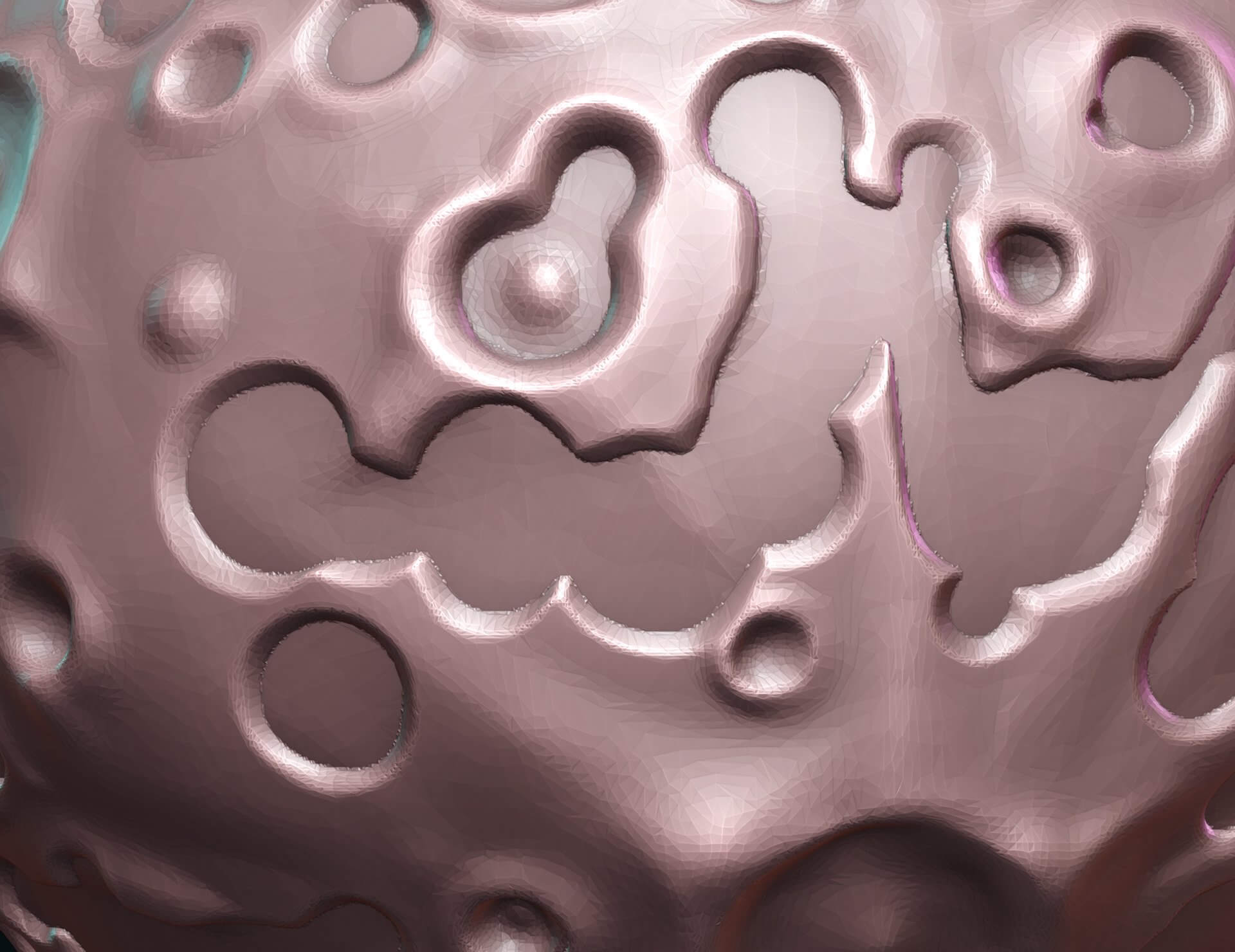 Moon Hollow and Solid - 3D Model by Skazok