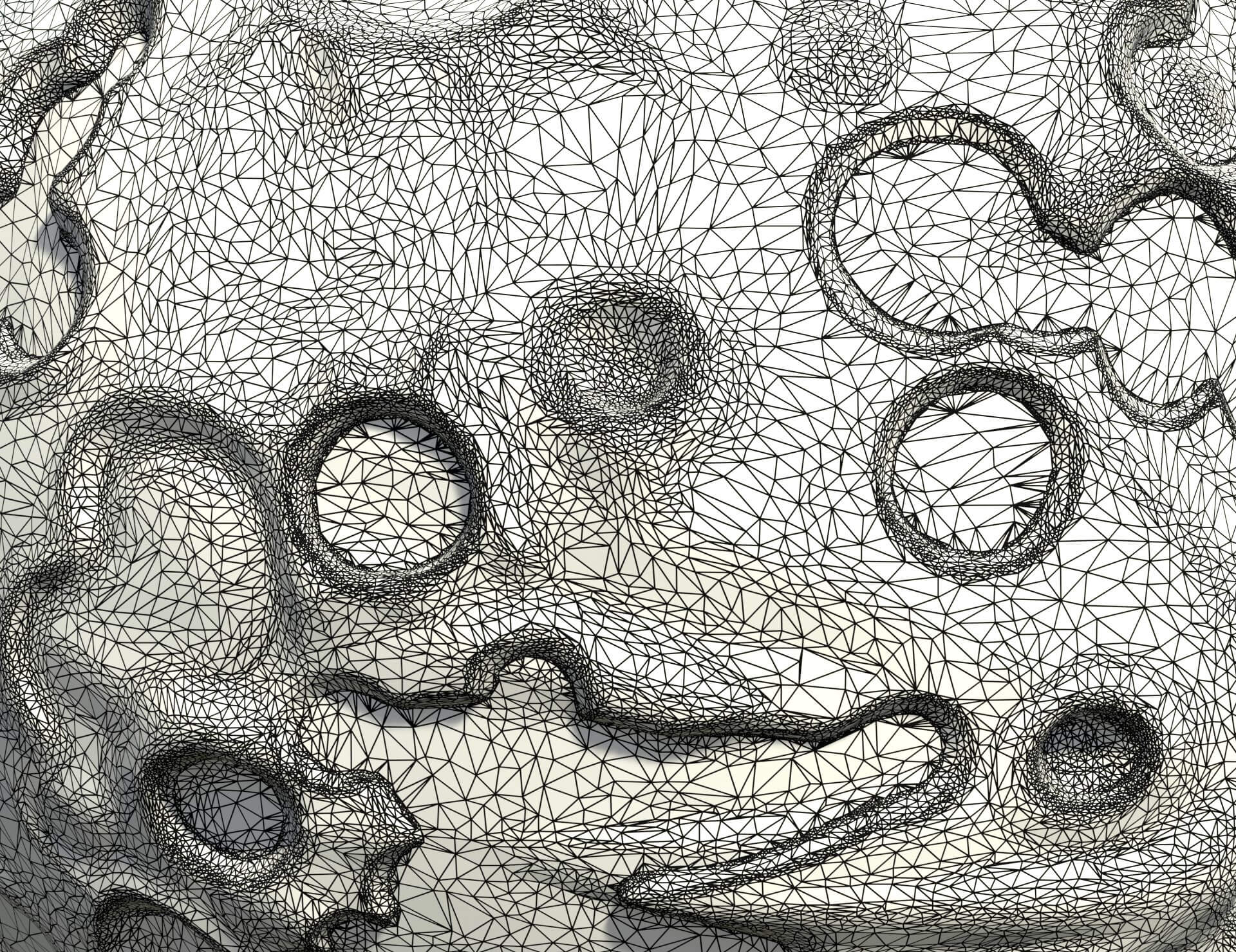 Moon Hollow and Solid - 3D Model by Skazok