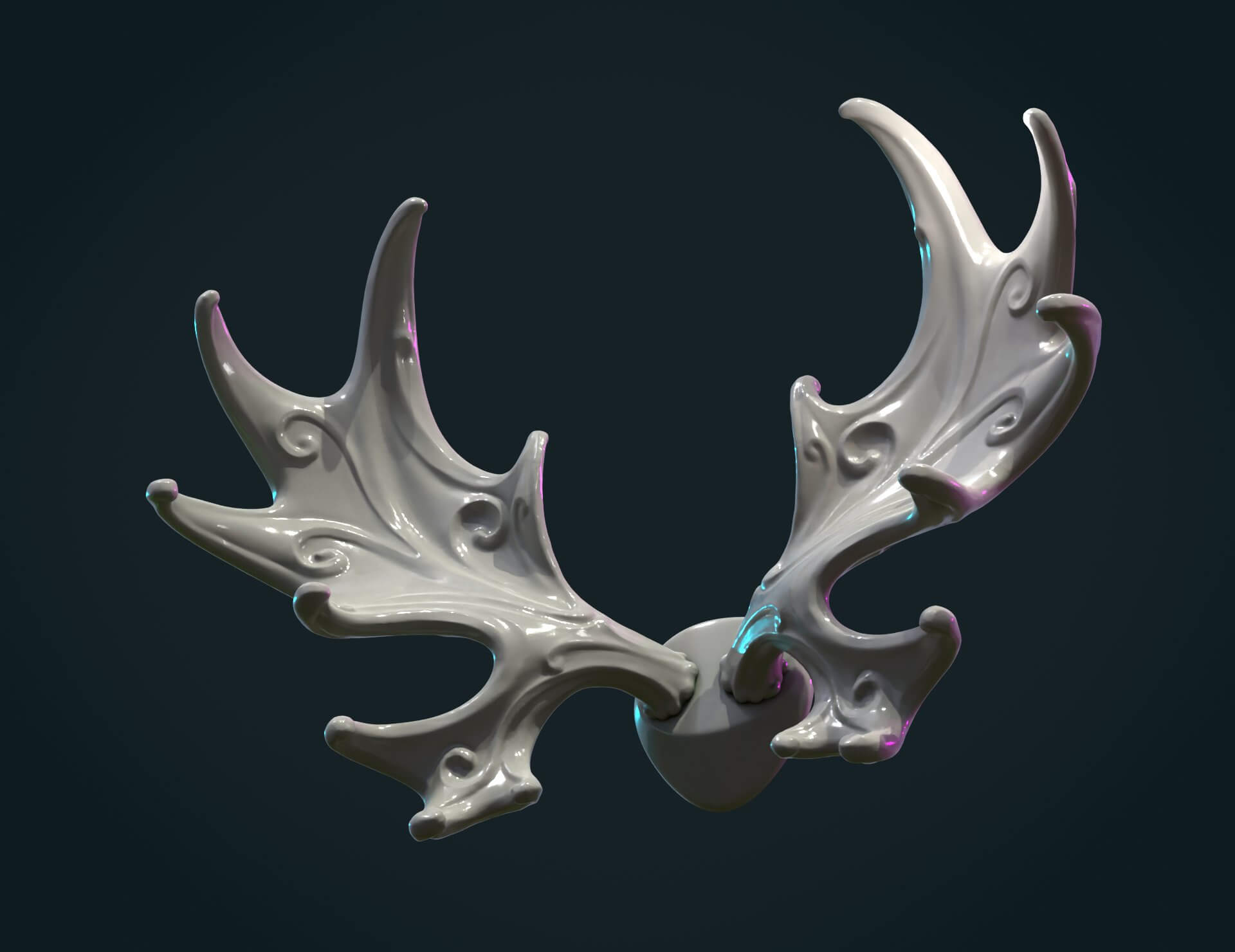 Moose Antlers - 3D Model by Skazok